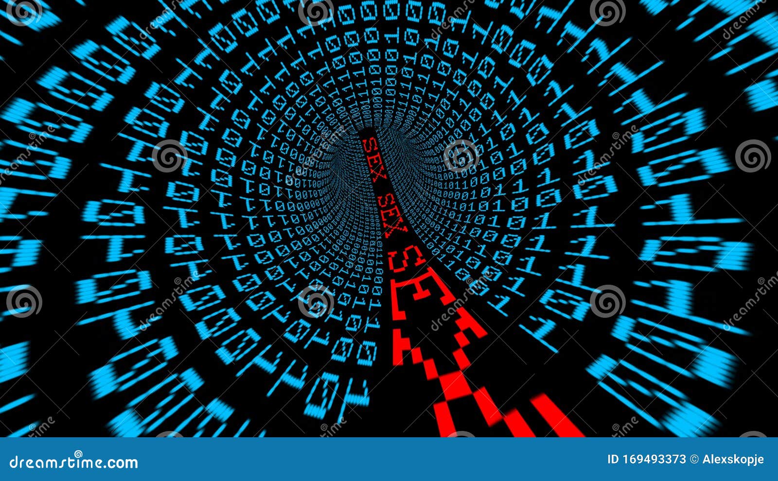 Sex Data Tunnel Stock Illustration Illustration Of Cyber 169493373