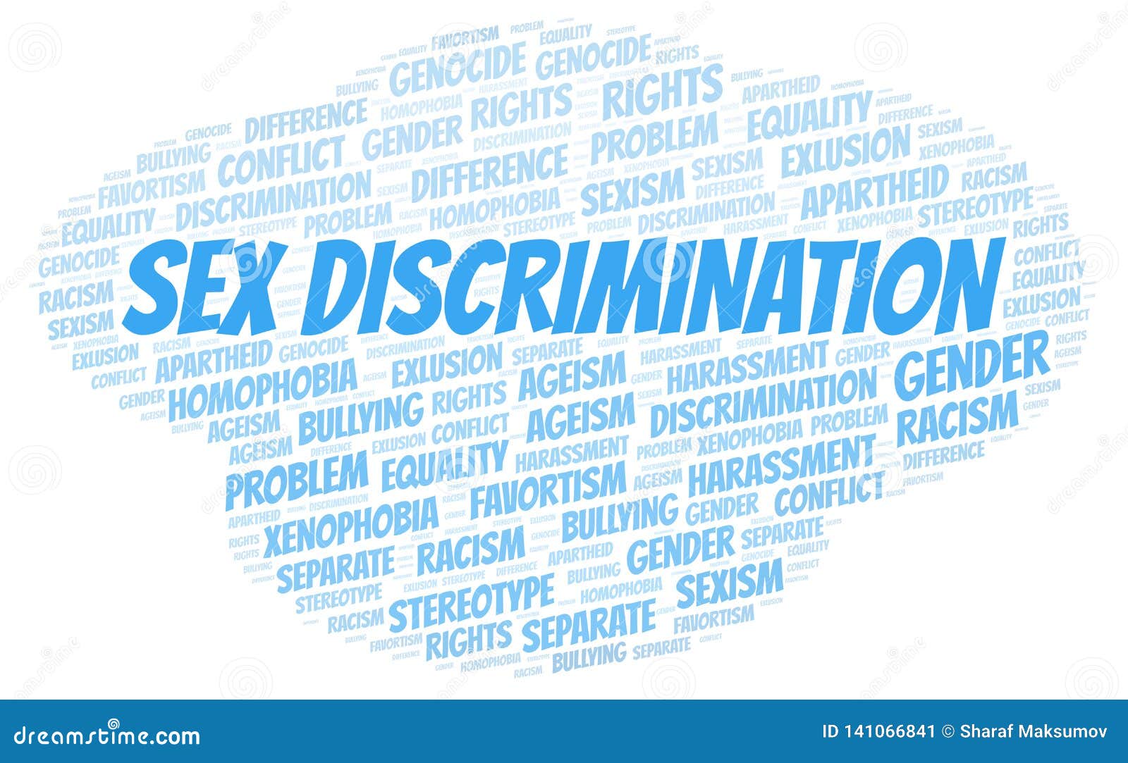 Sex Discrimination Type Of Discrimination Word Cloud Stock