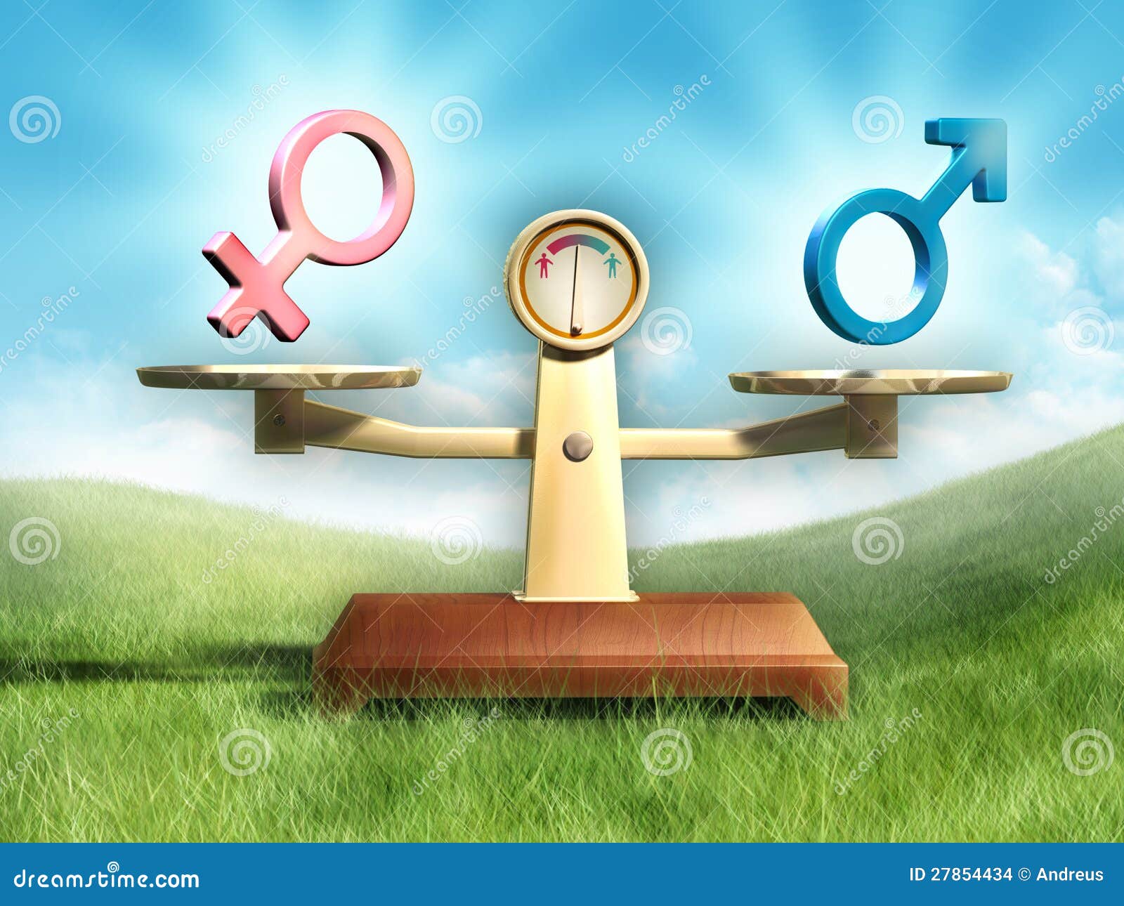 Sex Equality Stock Illustration Illustration Of Scales 27854434