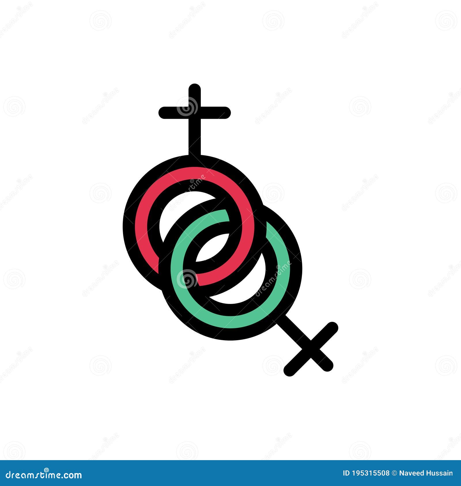 Sex Vector Flat Color Icon Stock Vector Illustration Of Human 195315508
