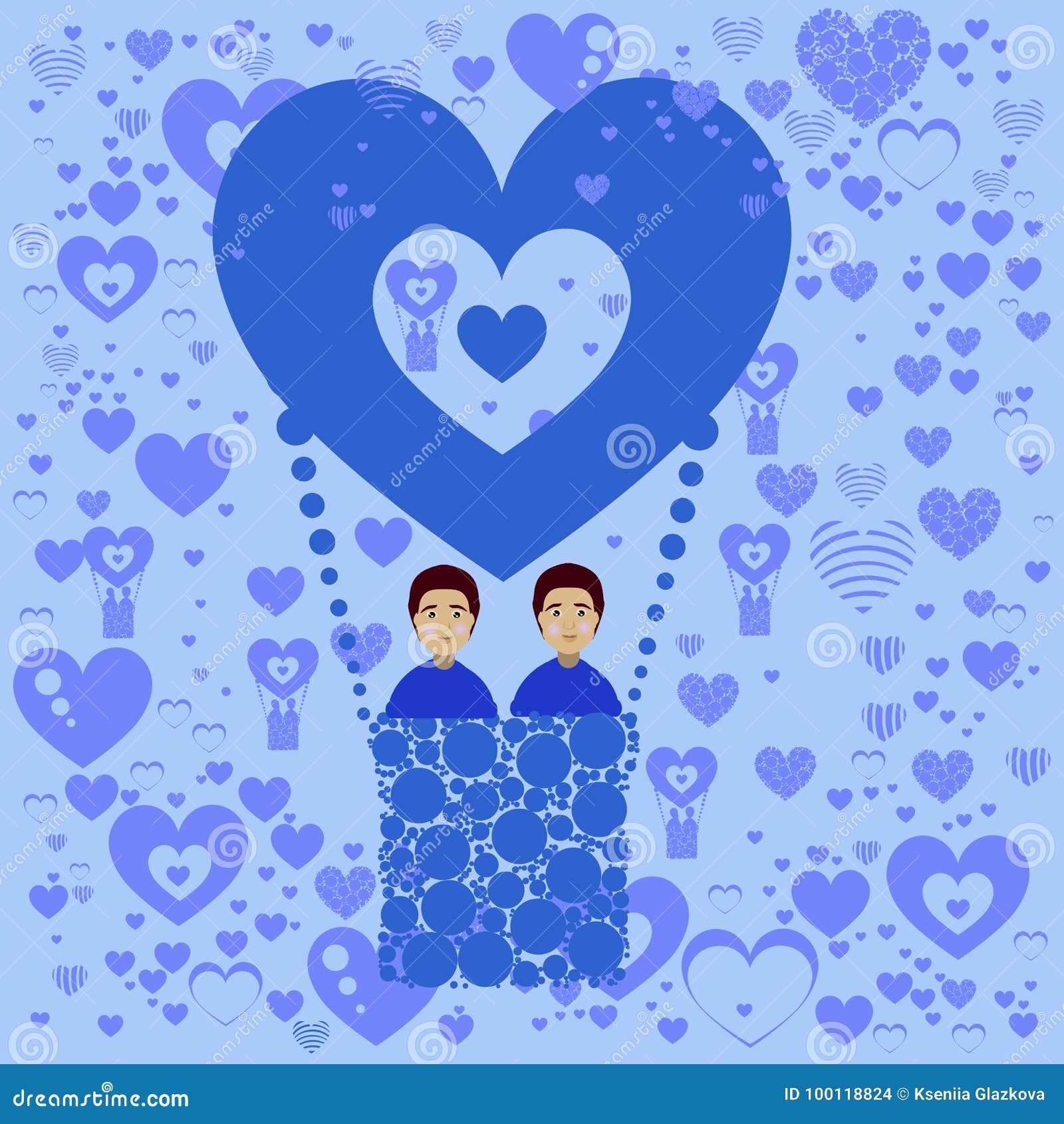 Sex Minority Concept Gays Fly Stock Illustration Illustration Of
