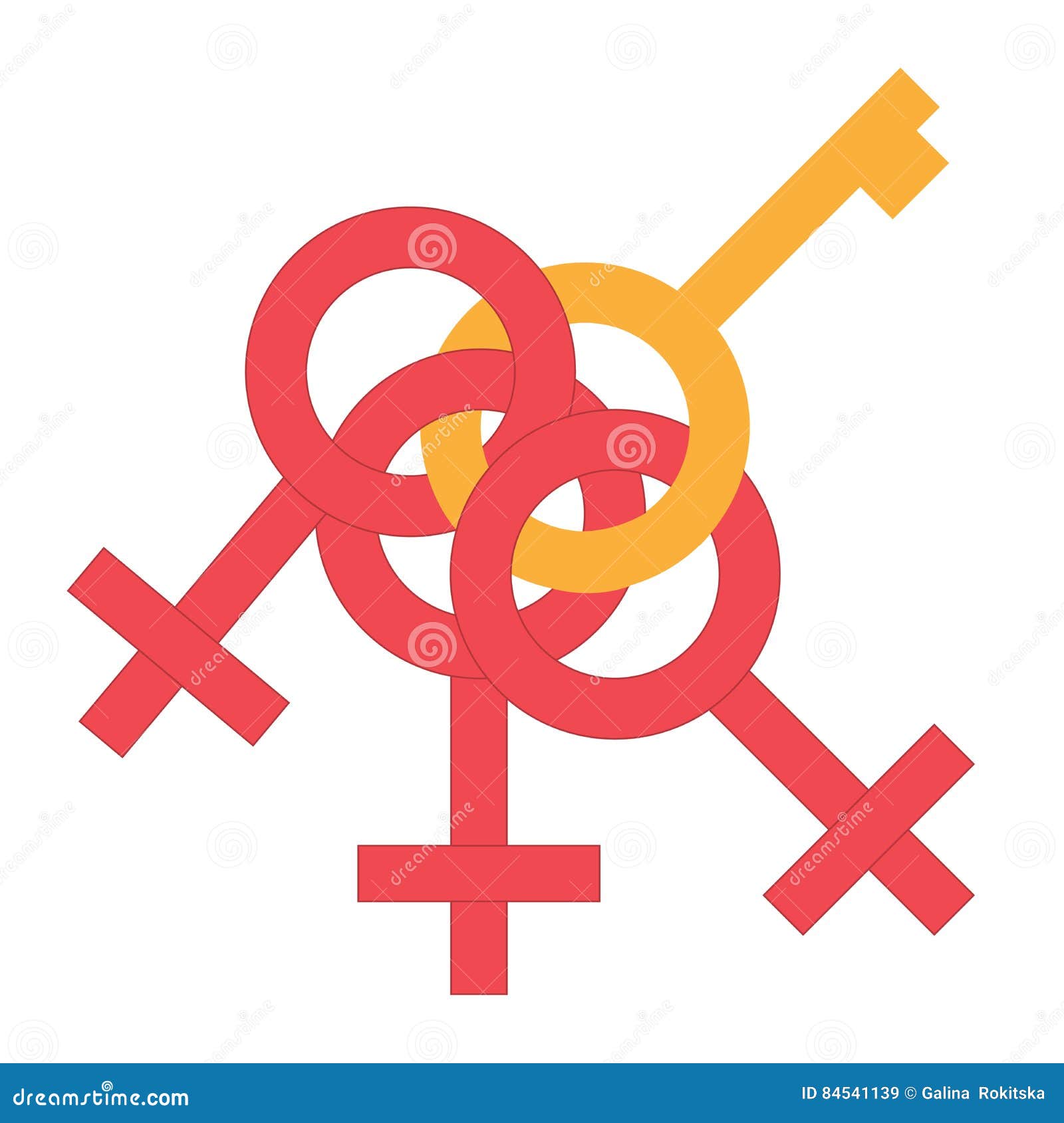 Sex Money Cling Symbol Gender Man And Woman Connected Symbol Male And