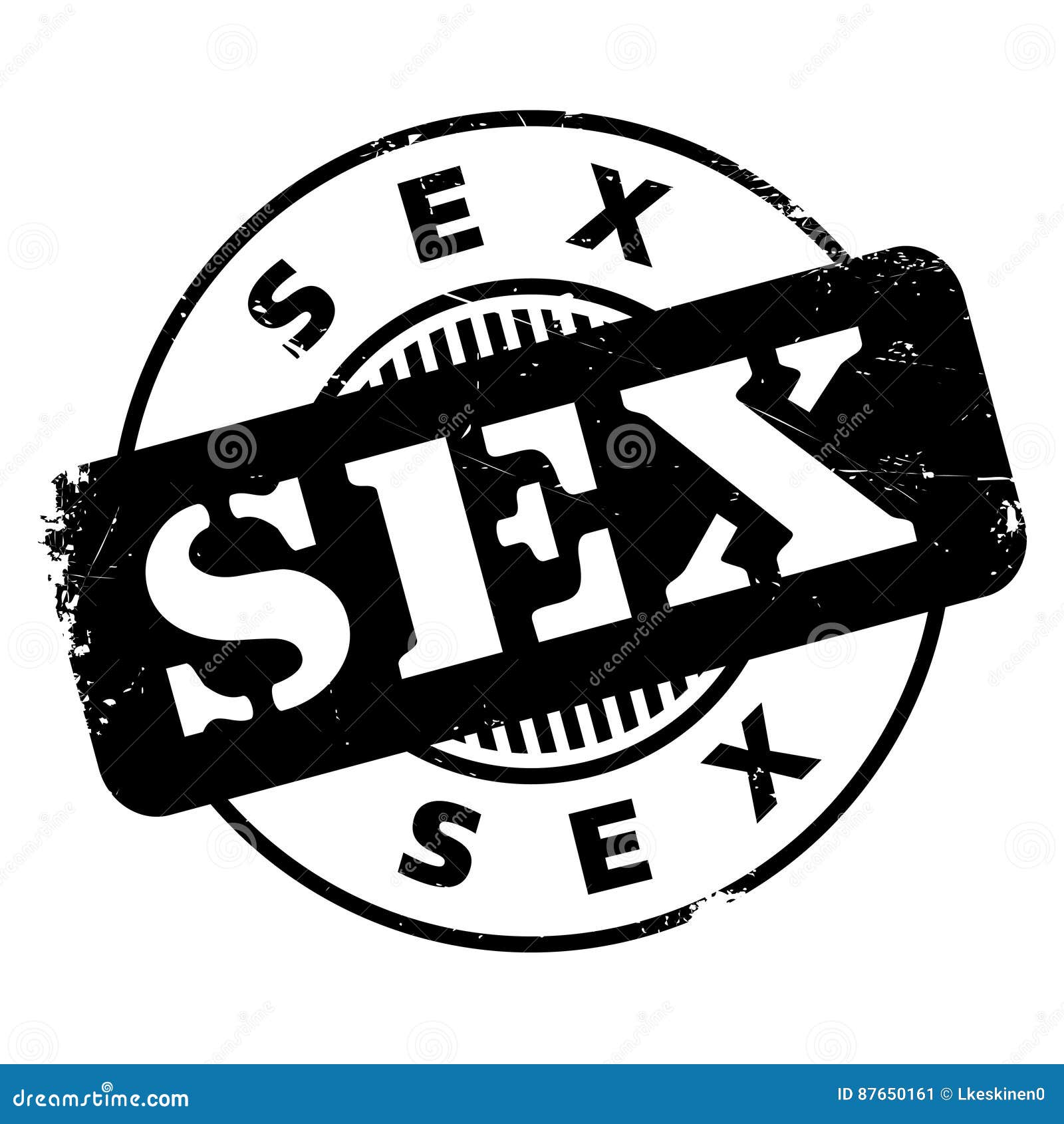 Sex Rubber Stamp Stock Vector Illustration Of Censure 87650161