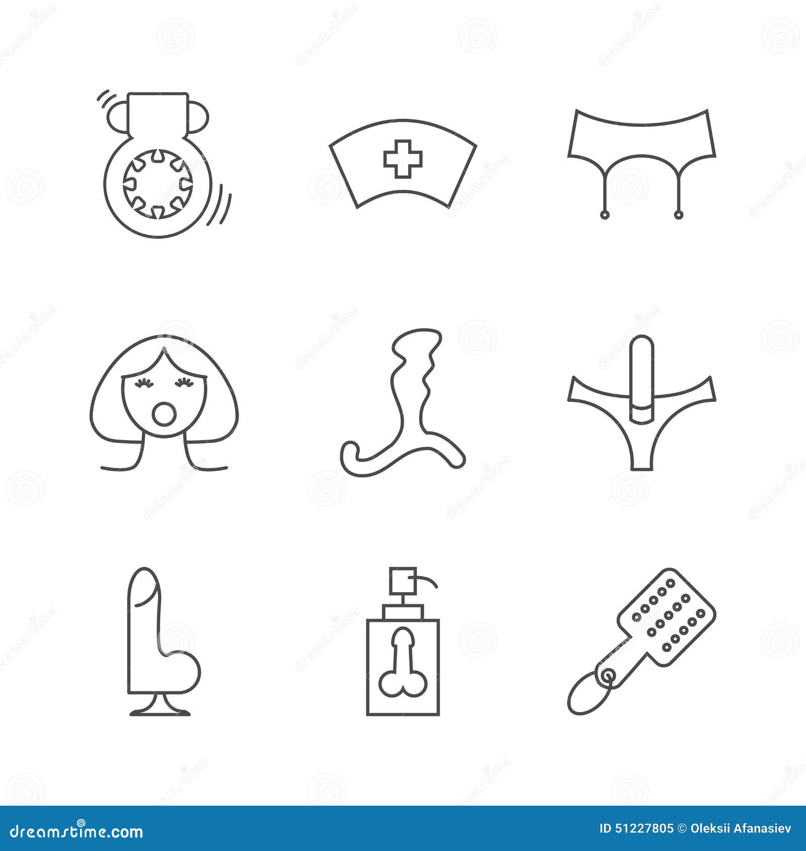 Sex Shop Icons Stock Vector Illustration Of Beads Adult 51227805