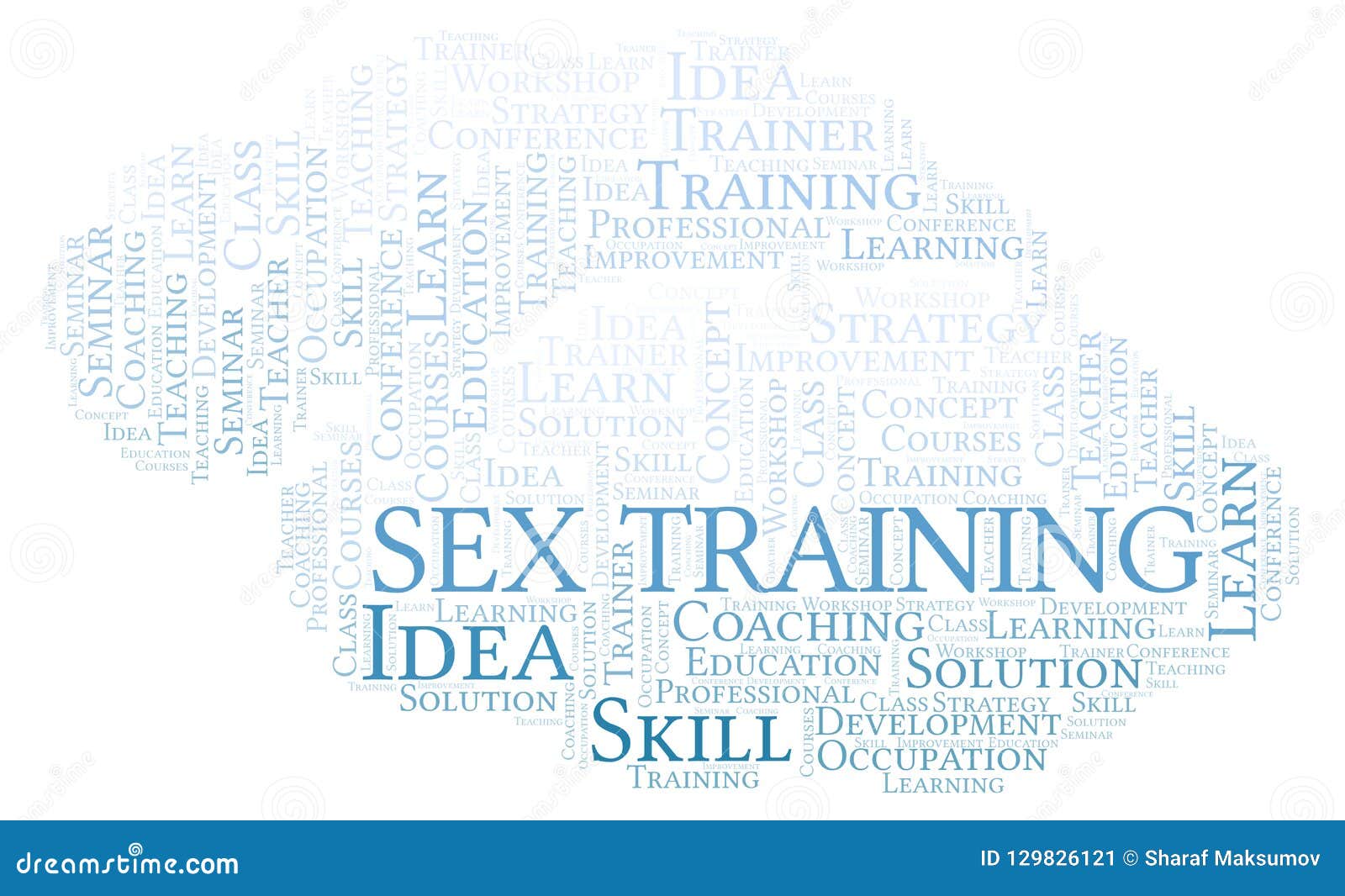 Sex Training Word Cloud Stock Illustration Illustration Of Tagcloud