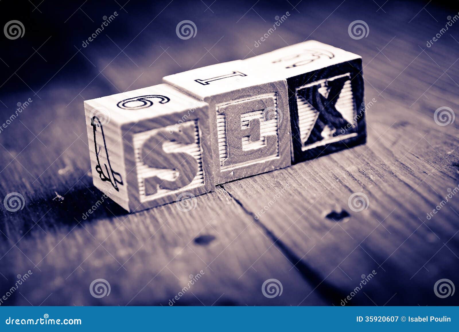 Sex Wood Blocks Stock Image Image Of Horizontal Type 35920607