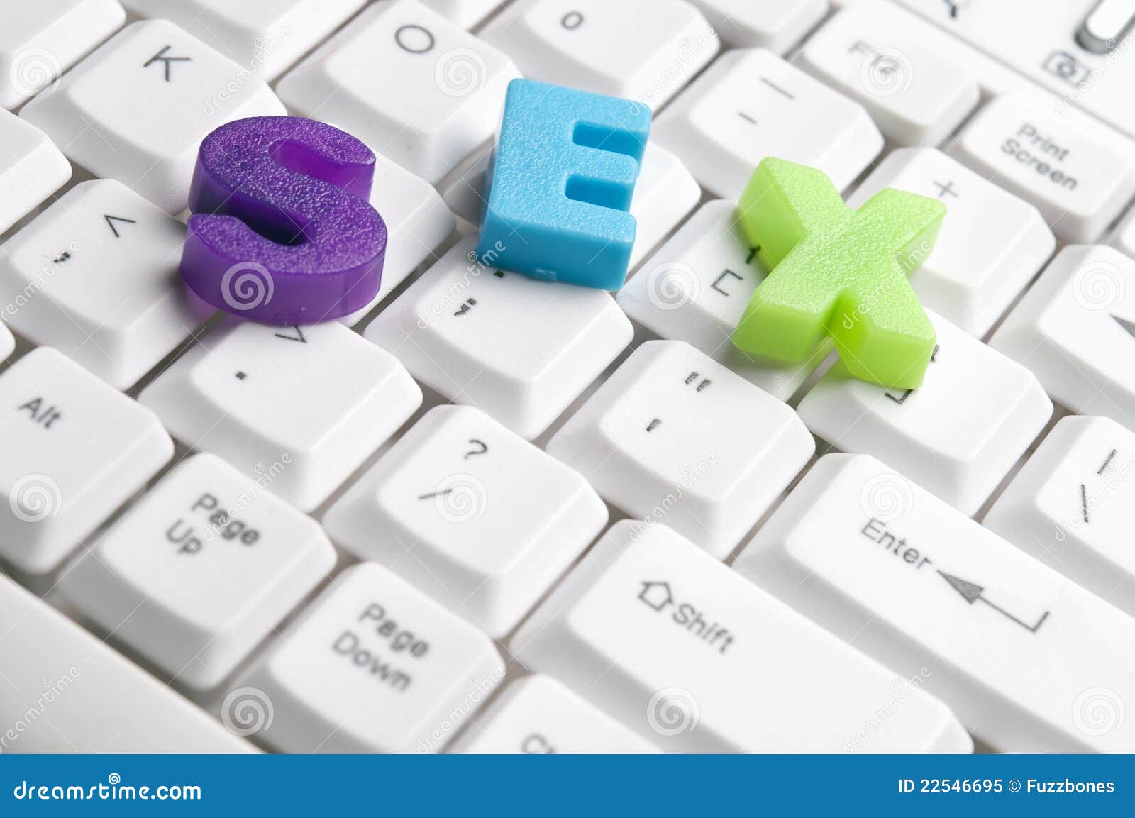 Sex Word Made By Colorful Letters Stock Image Image Of Input Lovers