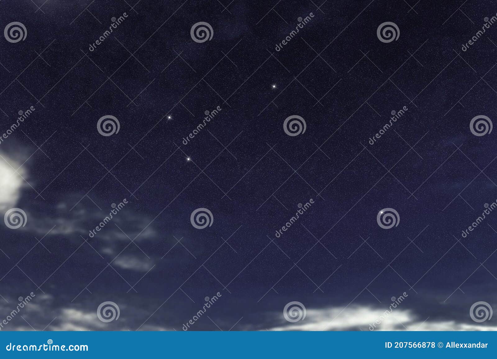 Sextans Star Constellation, Night Sky, Cluster of Stars, Deep Space ...