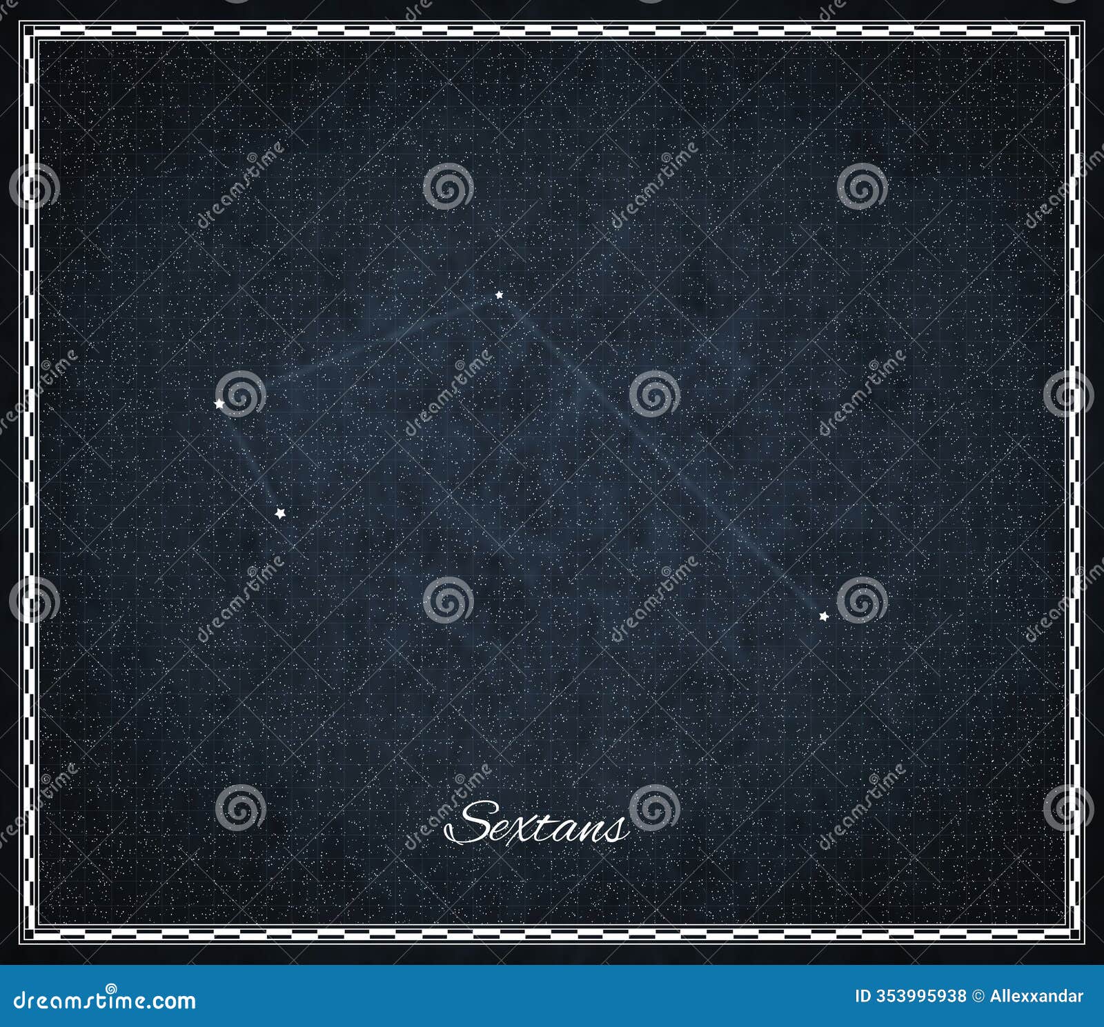 Sextans Star Constellation, Night Sky, Cluster of Stars, Deep Space ...