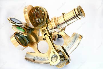 Sextant stock image. Image of brass, small, instrument - 279933