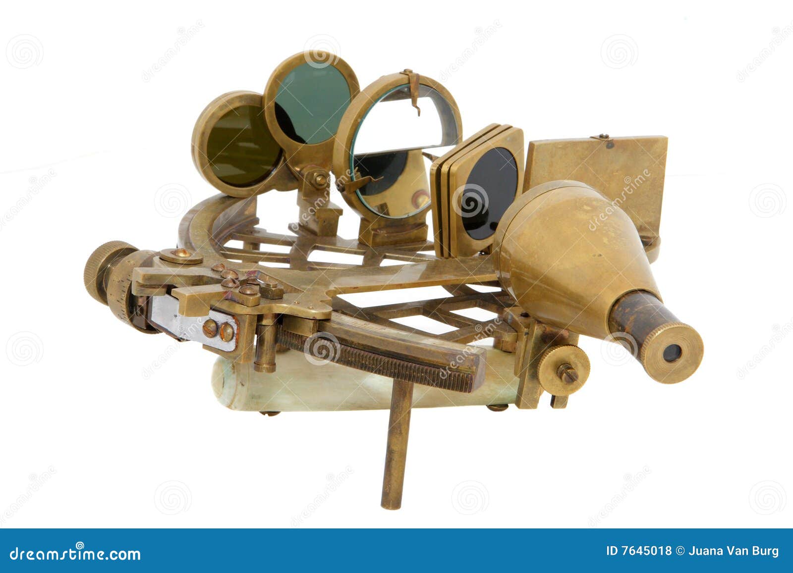 Sextant stock photo. Image of cruising, copper, naval - 7645018