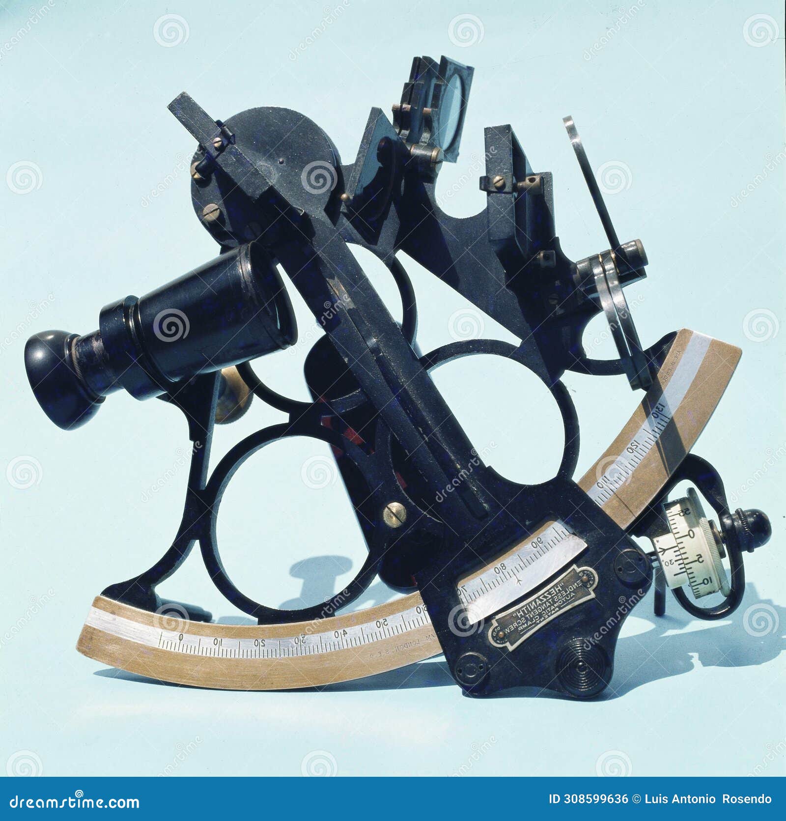 Sextant Isolated on White Background. Sextant is an Ship Manual ...