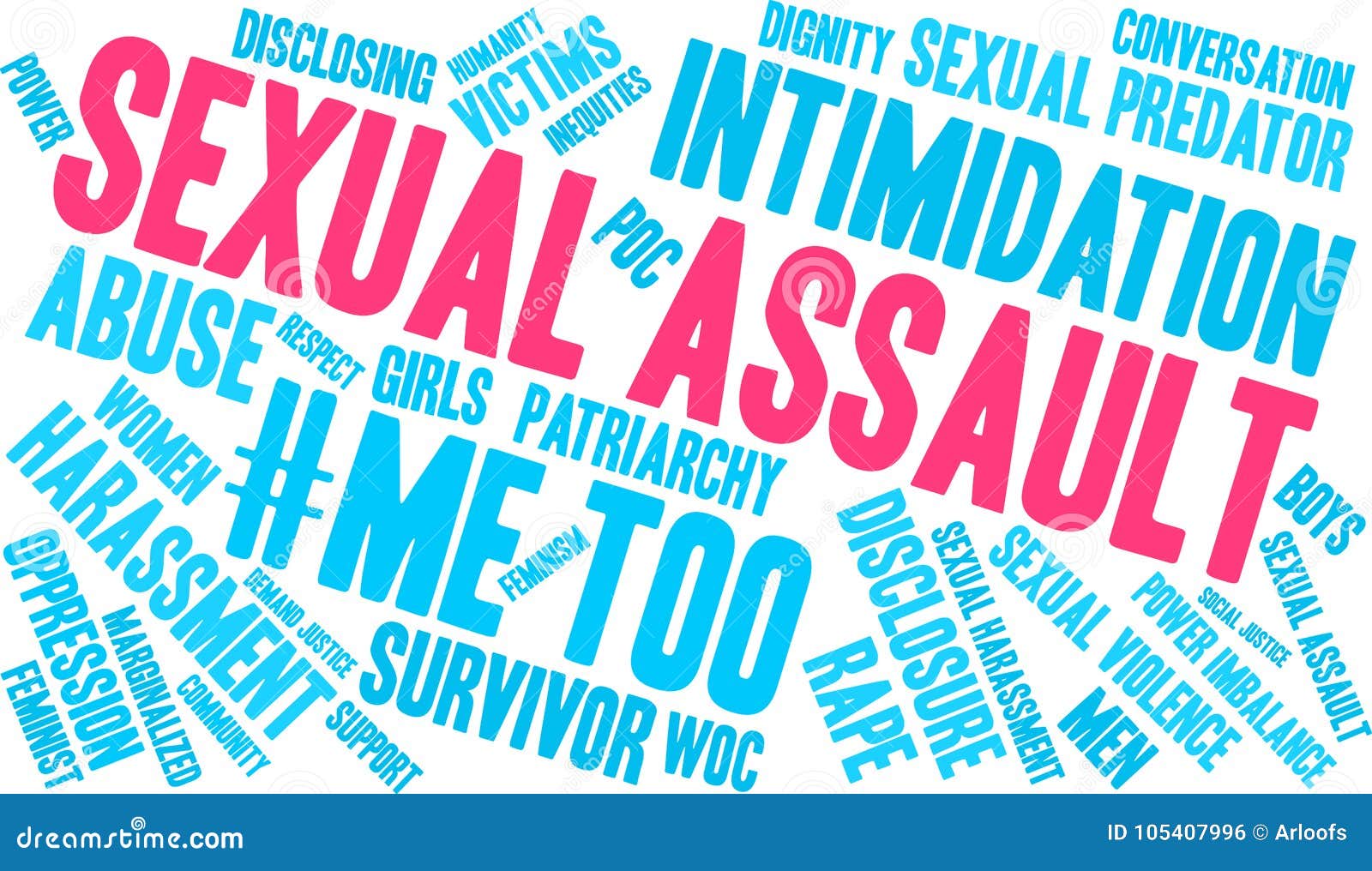 Sexual Assault Word Cloud stock vector. Illustration of assault - 105407996