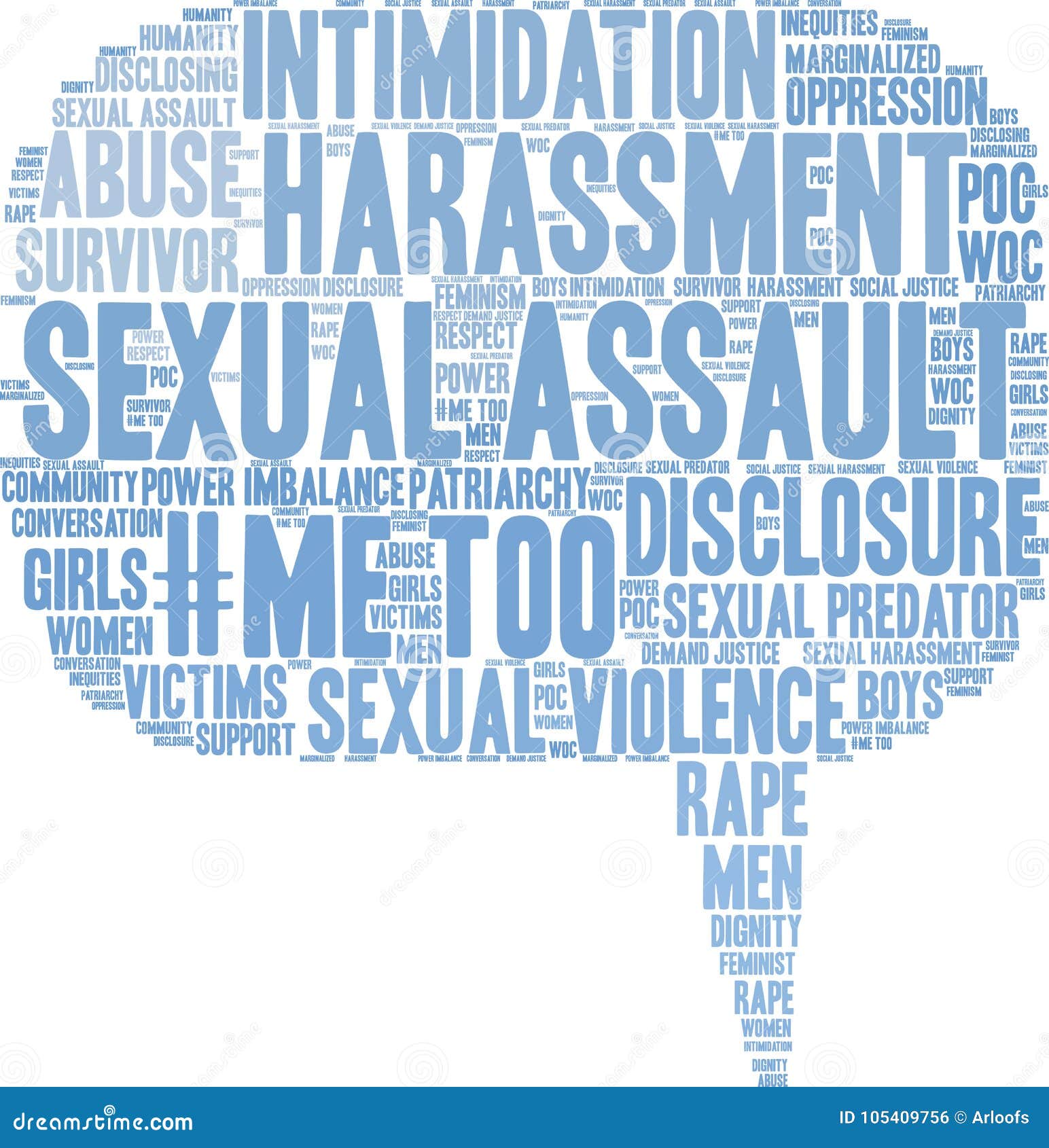 Sexual Assault Word Cloud stock illustration. Illustration of ...
