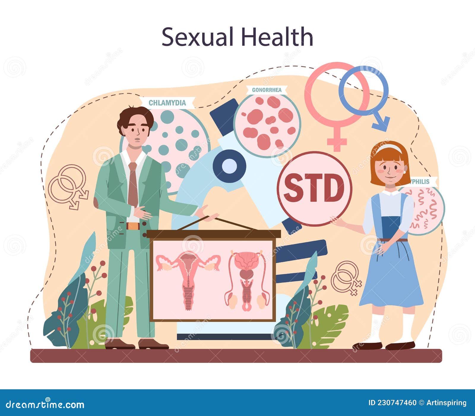 Sexual Education Concept Sexual Health Lesson For Young People Stock
