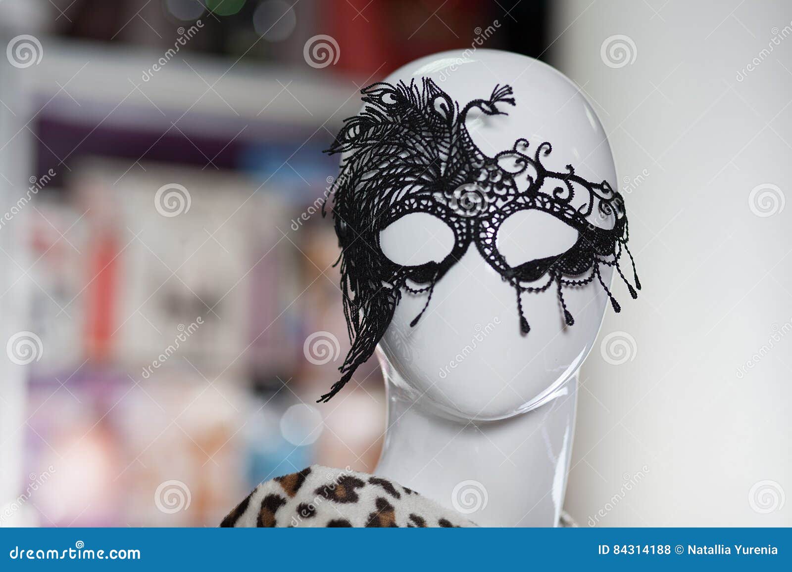 Sexual Face Pack for Girls on a Dummy Stock Photo - Image of carnival ...