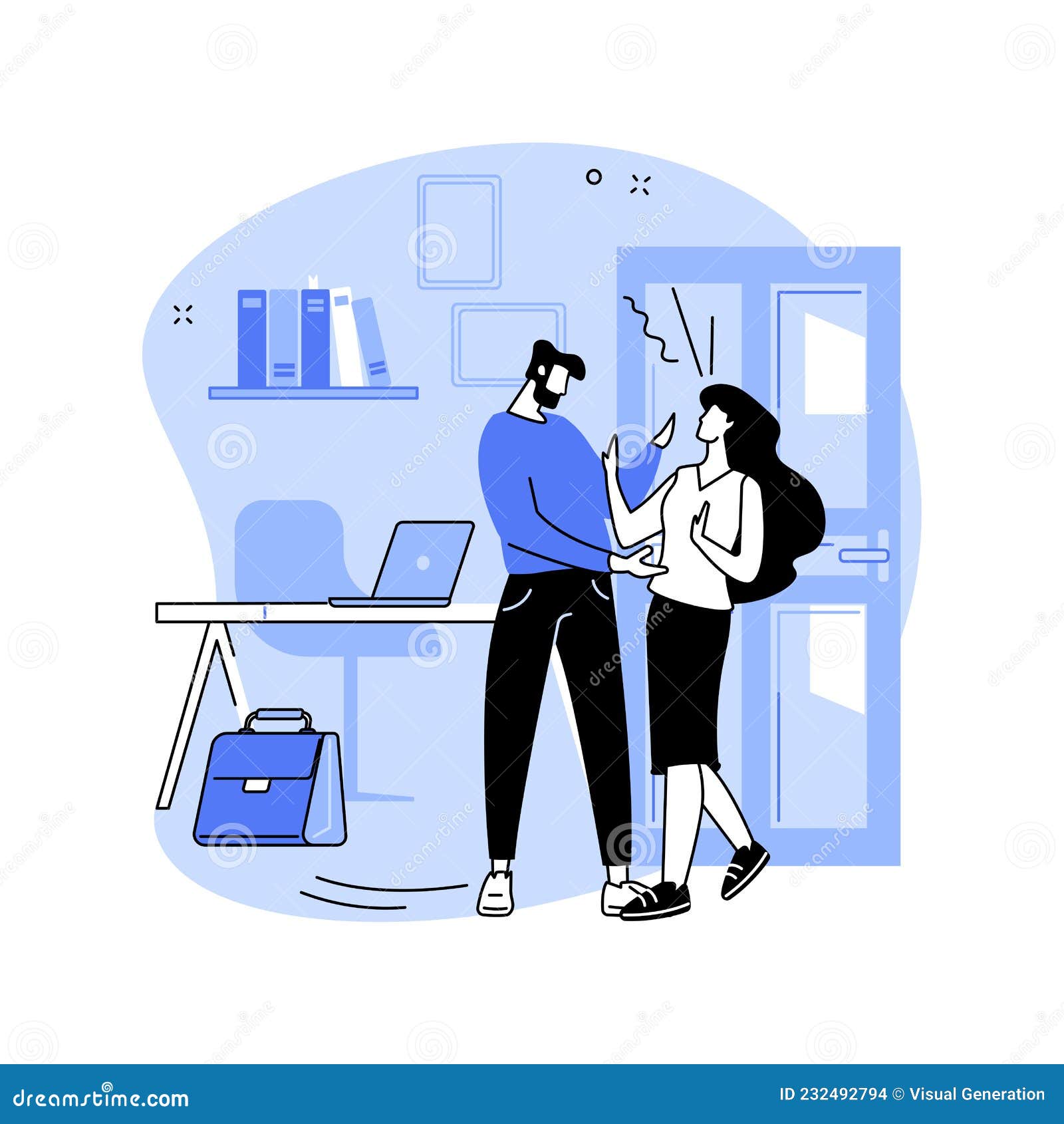 Sexual Harassment Abstract Concept Vector Illustration Stock Vector