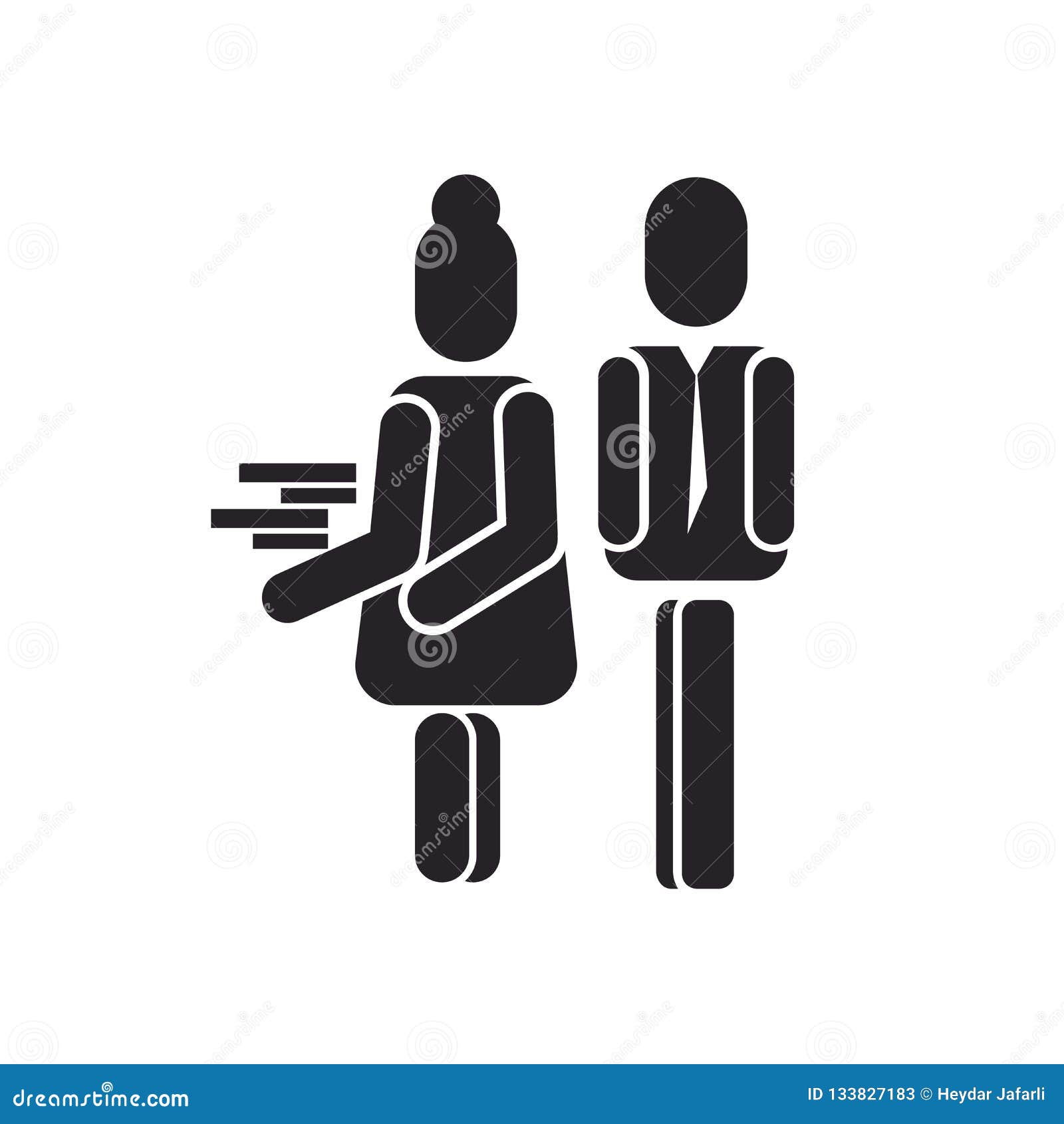Sexual Harassment Icon Vector Sign And Symbol Isolated On White Stock