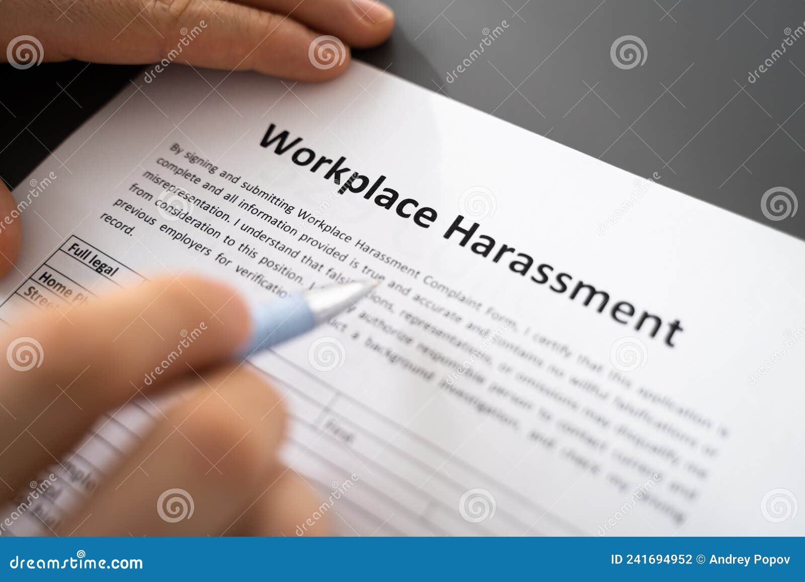 Sexual Harassment in Office Stock Photo - Image of application ...