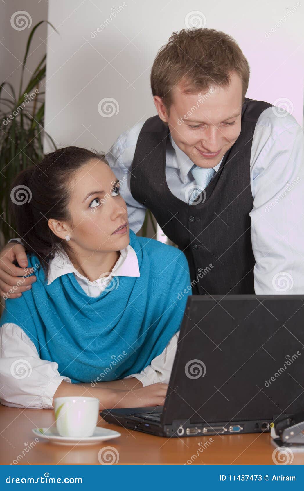 Sexual Harassment by the Work Stock Image - Image of female, desk: 11437473