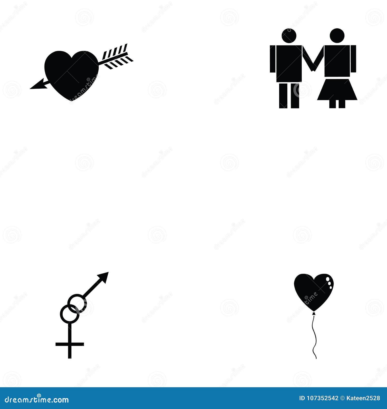 Sexual Icon Set Stock Vector Illustration Of Vector 107352542