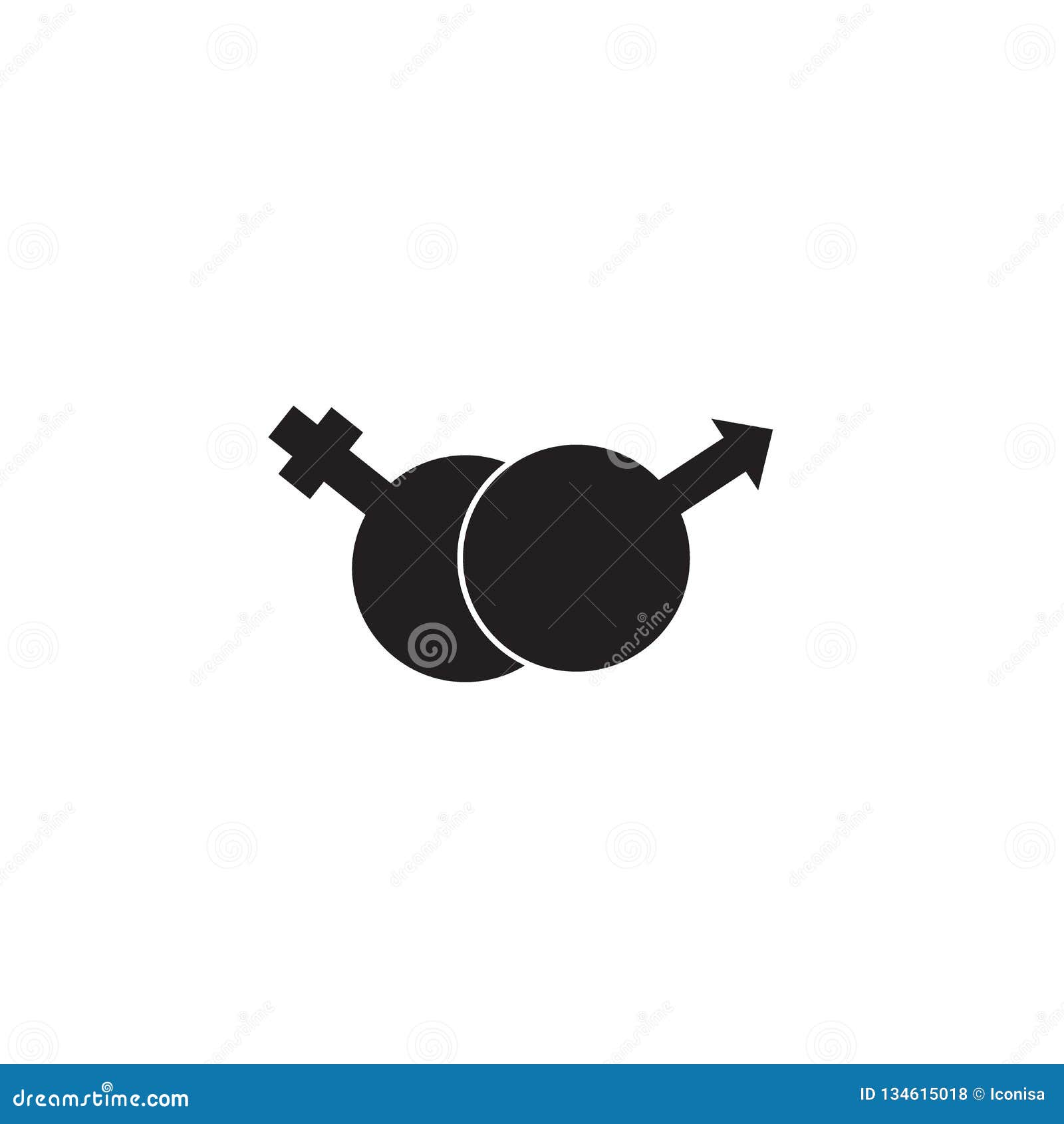 Sexual Intercourse Black Vector Concept Icon Sexual Intercourse Flat