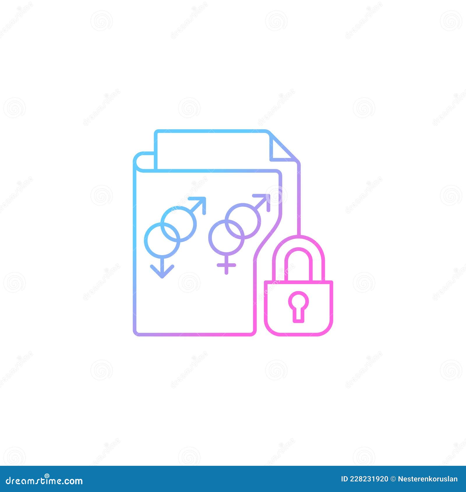 Sexual Orientation Information Gradient Linear Vector Icon Stock Vector ...