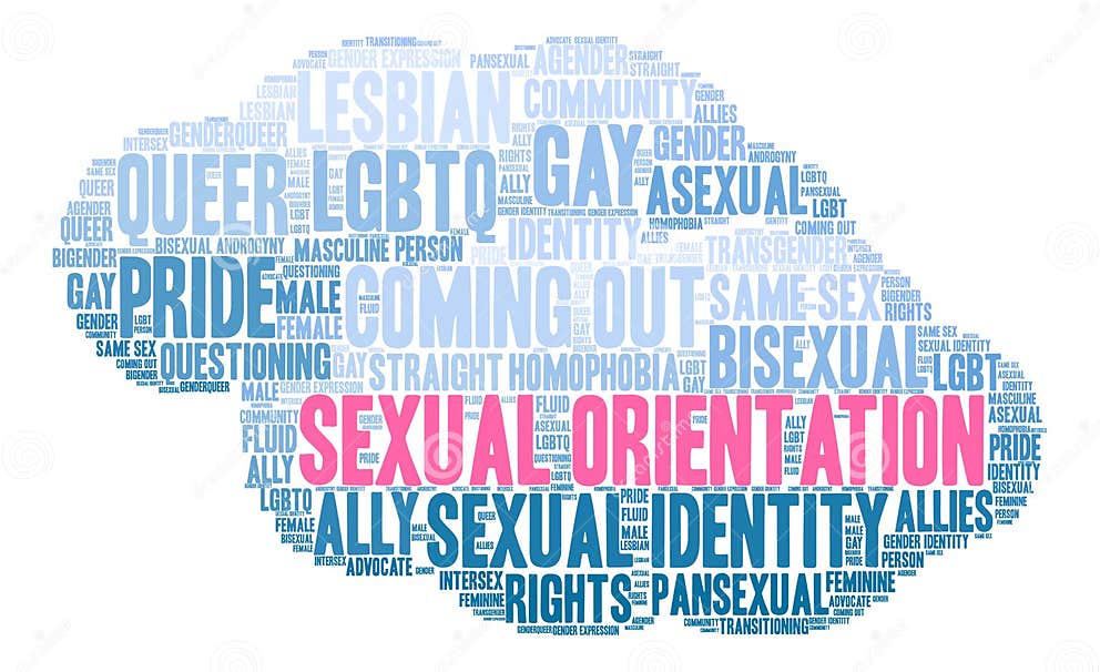 Sexual Orientation Word Cloud Stock Vector Illustration Of Bisexual