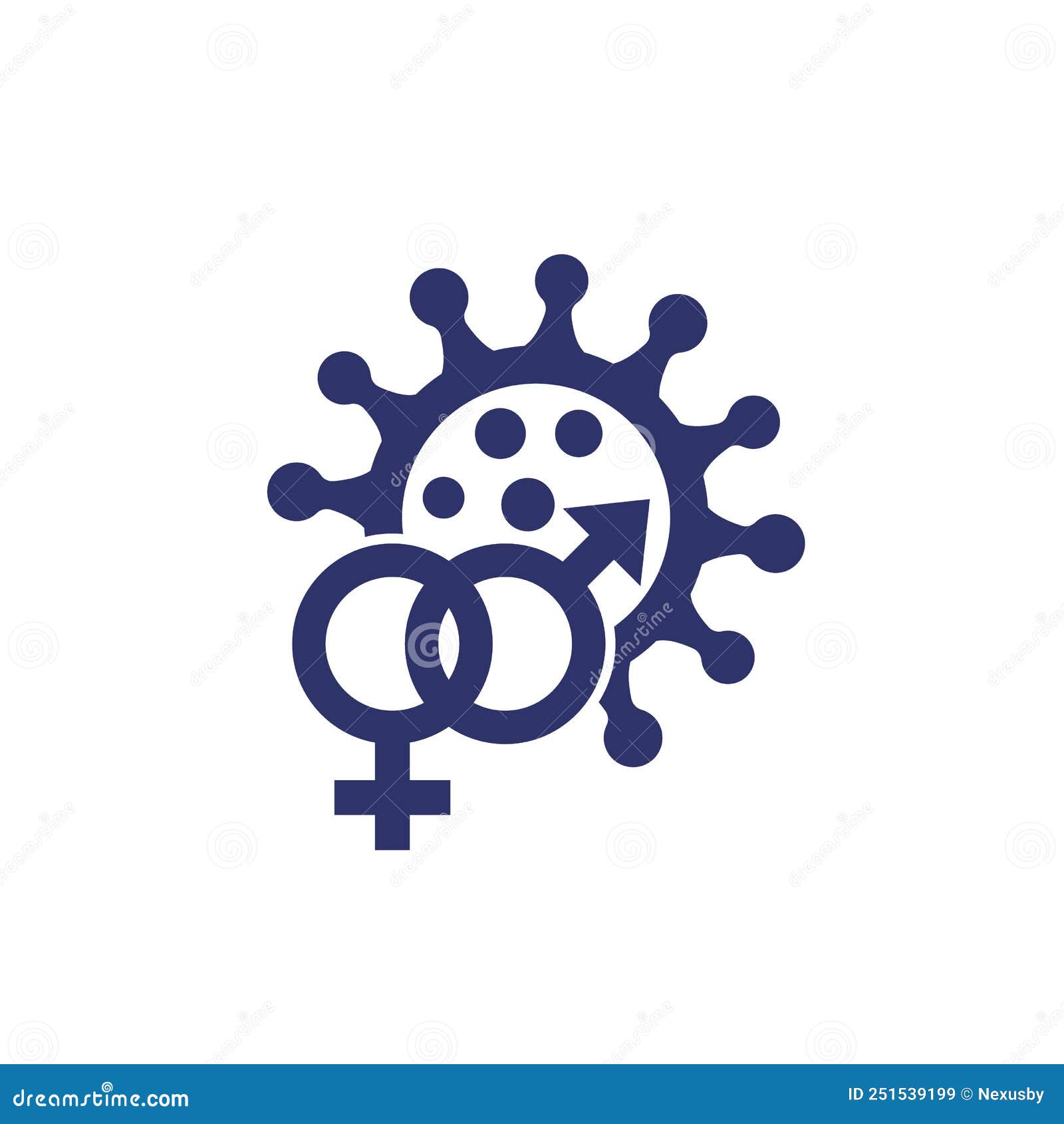 Sexual Transmitted Disease or STD Icon Stock Vector - Illustration of ...