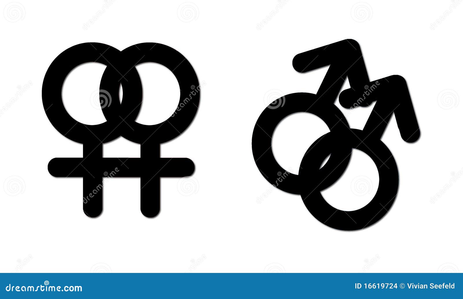 Sexual union symbols stock illustration. Illustration of community ...