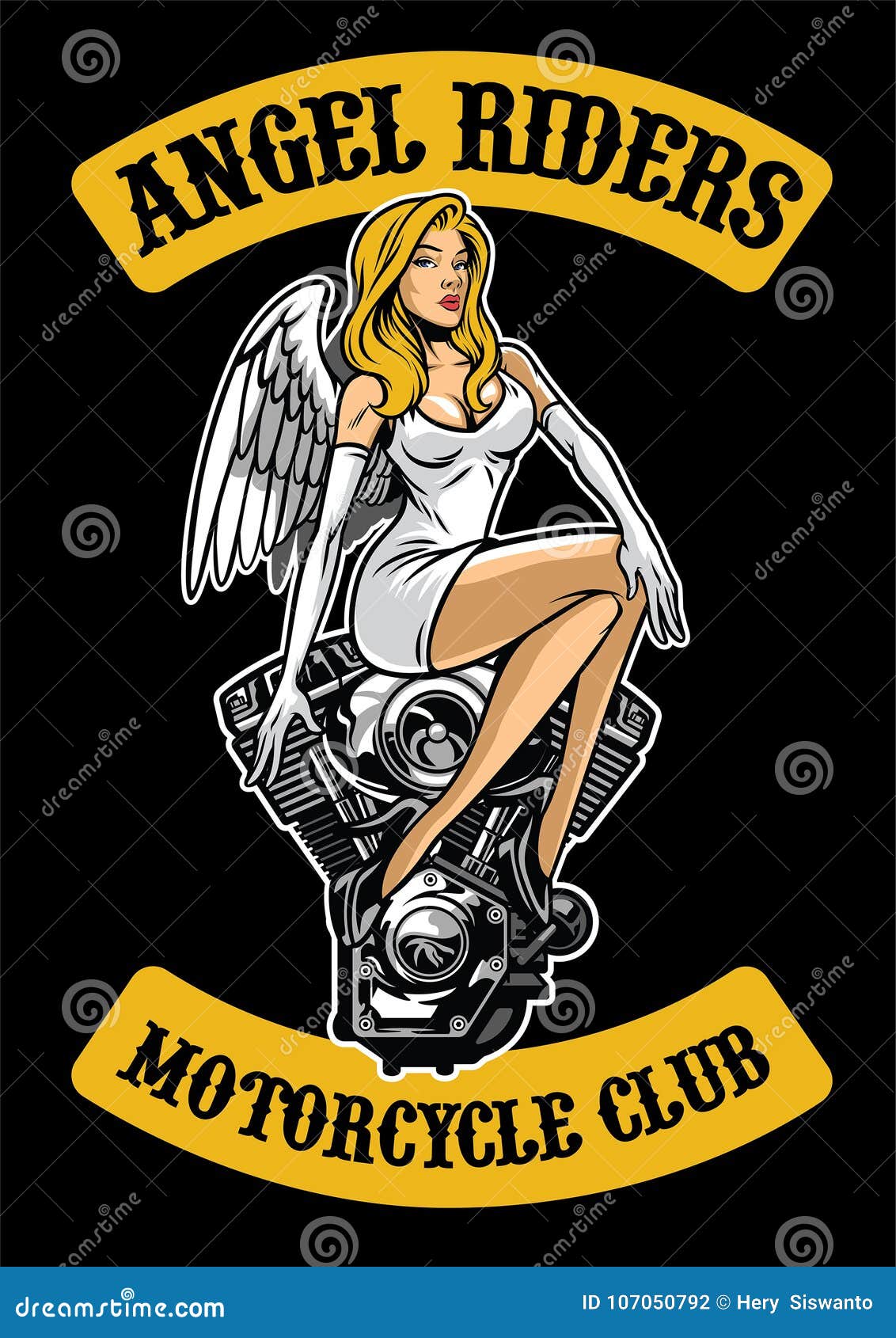 Motorcycle Engine, V-twin Motor Vector Object | CartoonDealer.com ...
