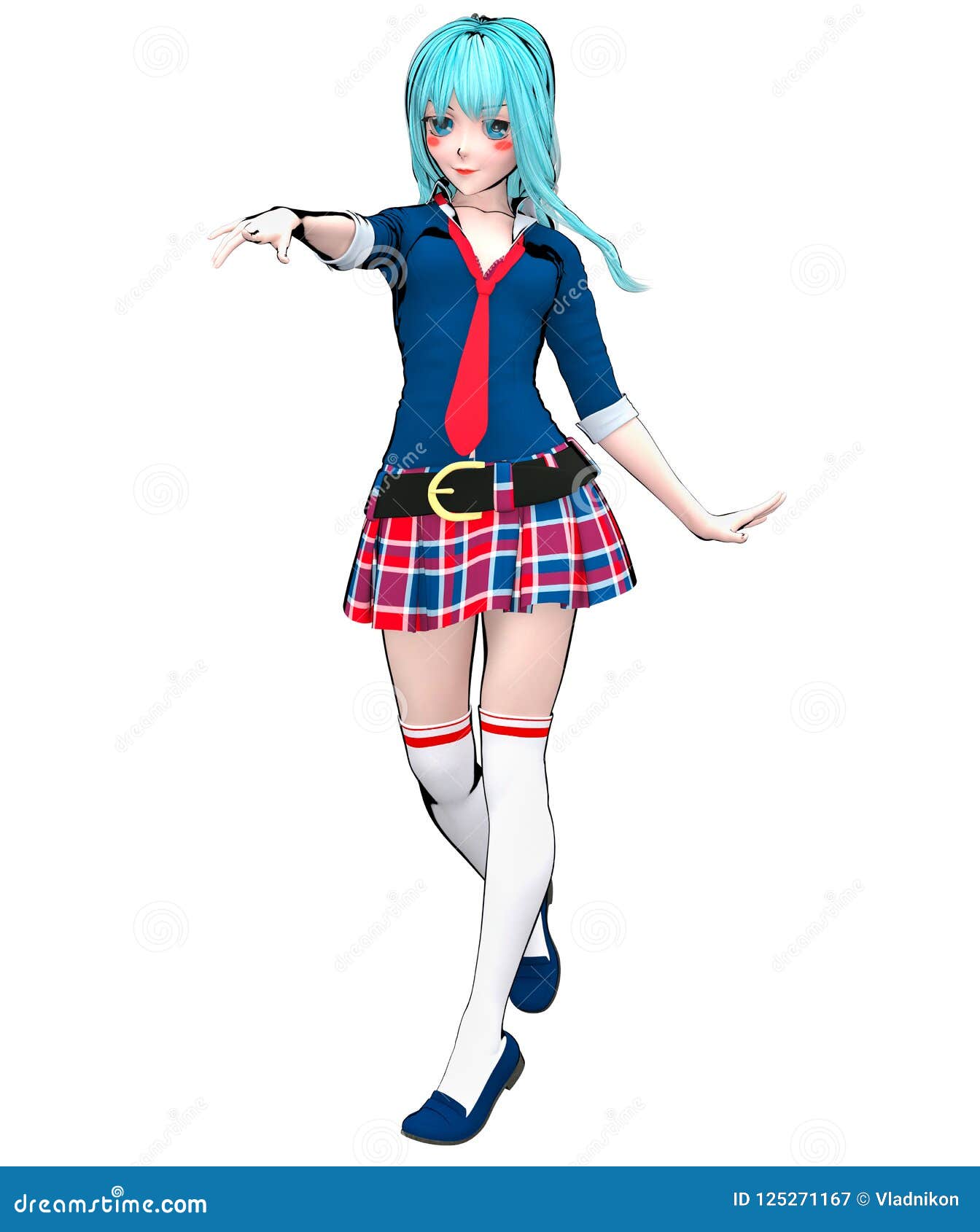 Sexy Anime 3d Doll Japanese Anime Schoolgirl Big Blue Eyes Bright