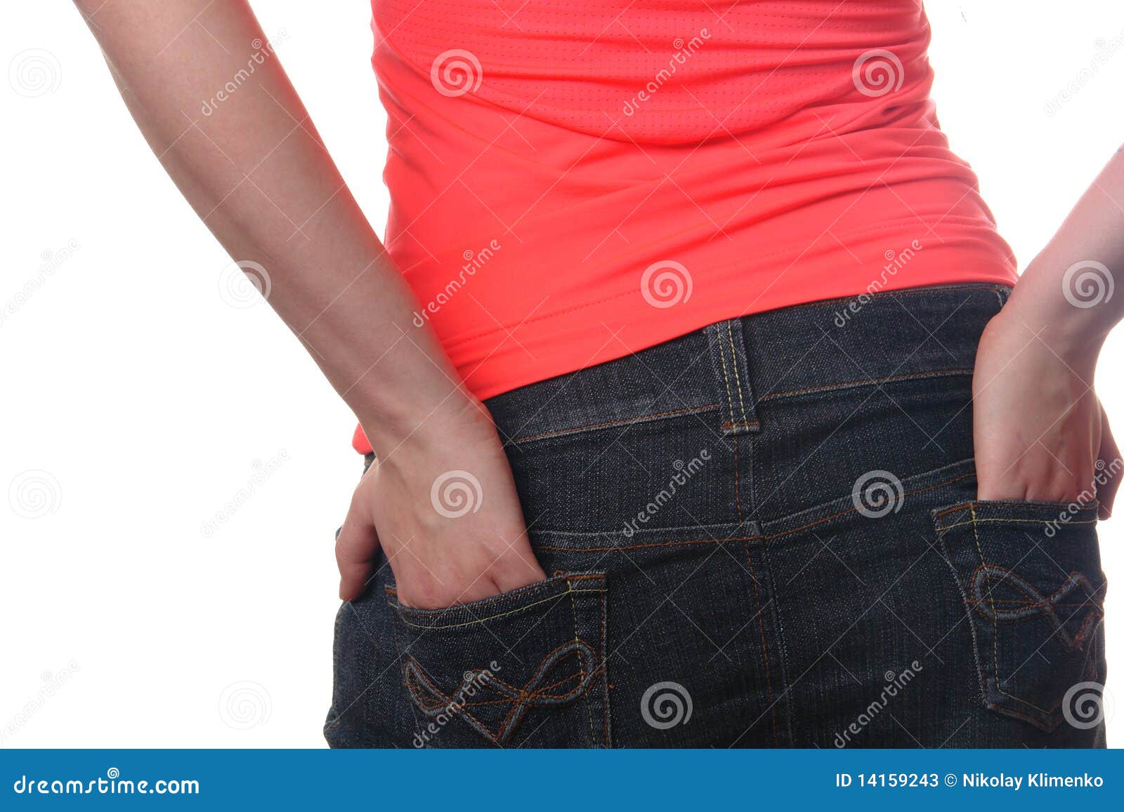 Backside in jeans stock image. Image of blue, girl, jeans - 14159243