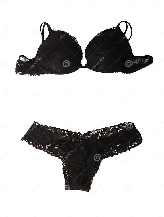 Black Lingerie Stock Image Image Of Collection Cotton 18333259