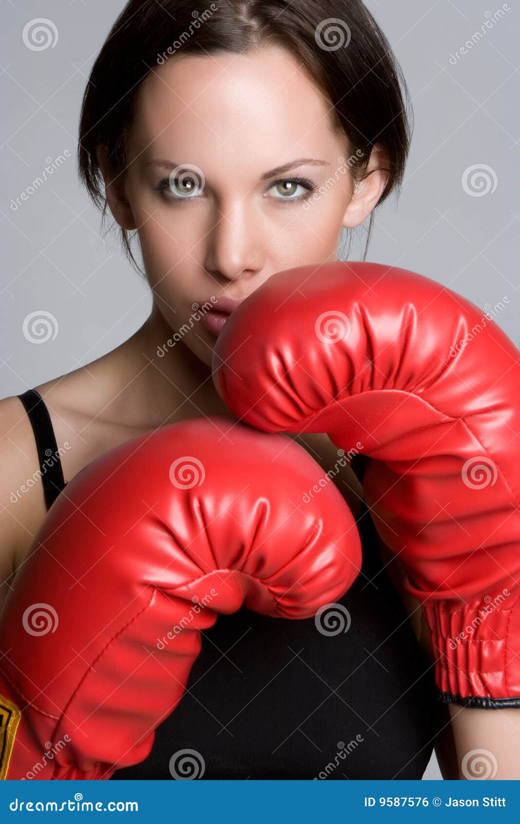 Boxing Woman stock photo. Image of teens, female, exercise - 9587576