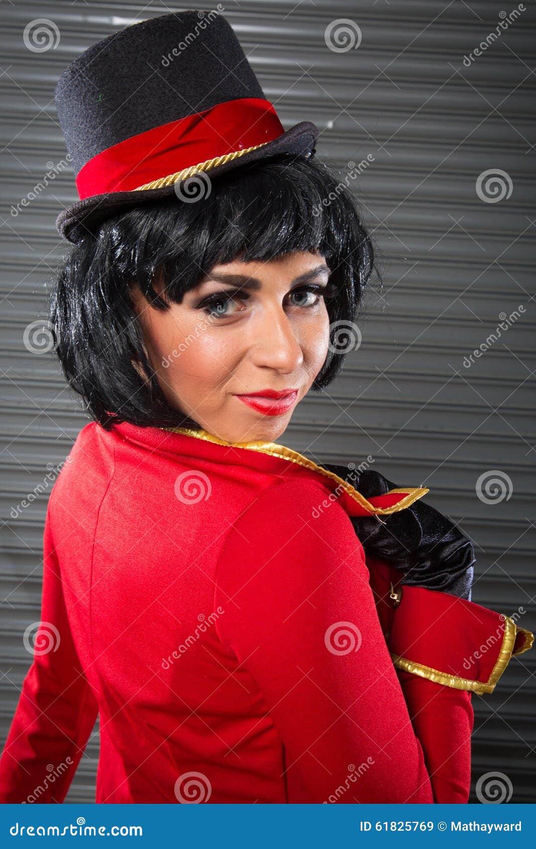 Circus Ringmaster stock image. Image of back, sensual - 61825769