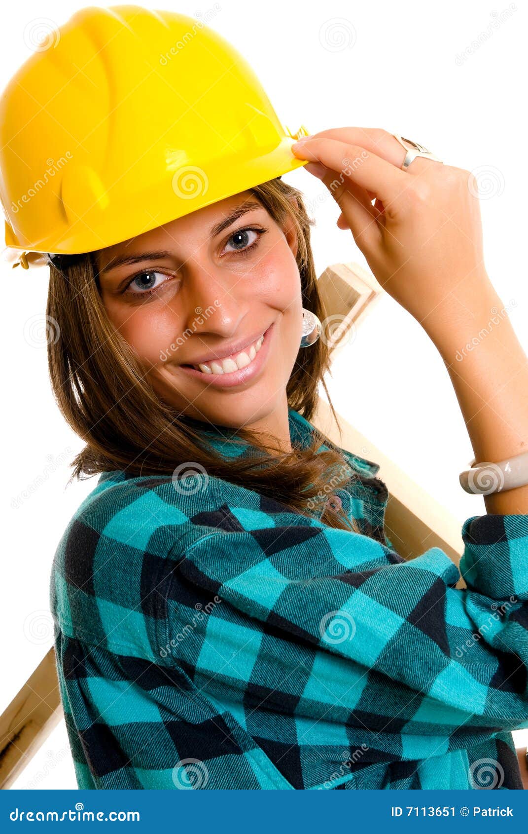 Construction lady stock image. Image of glamour, construction - 7113651