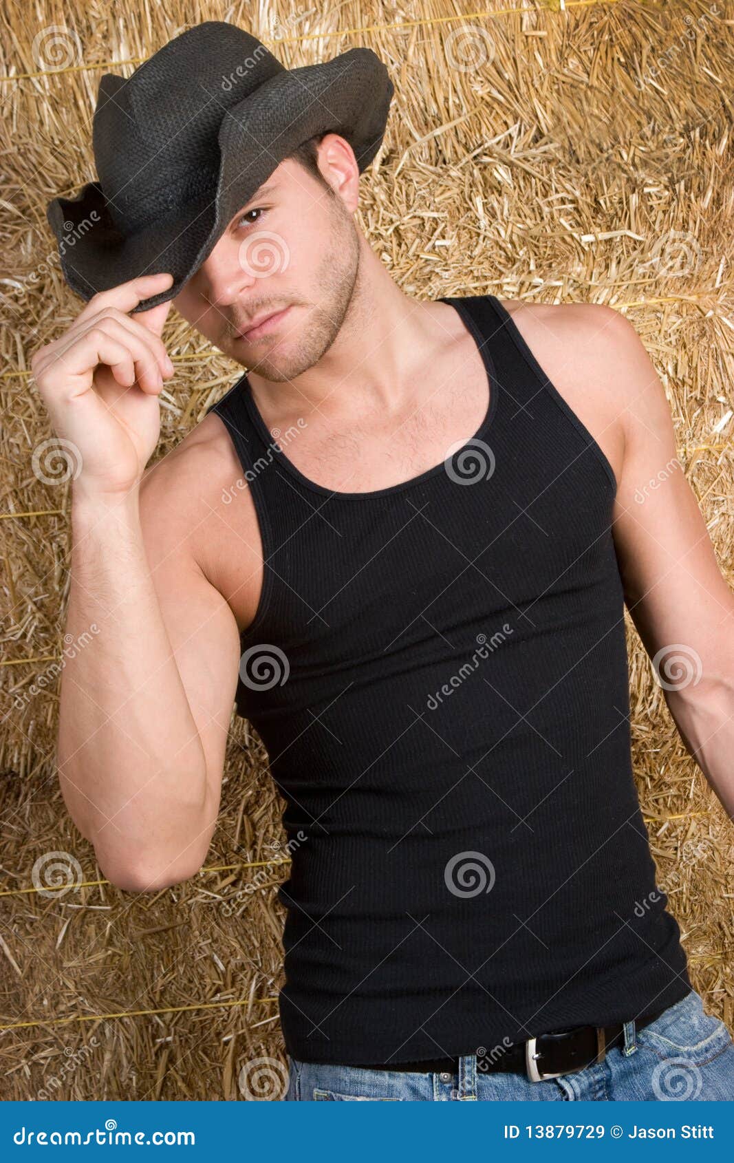 Cowboy stock image. Image of face, straw, wearing, person - 13879729