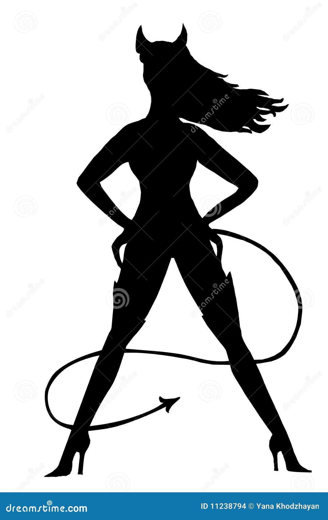 Devil stock illustration. Illustration of heels, halloween - 11238794