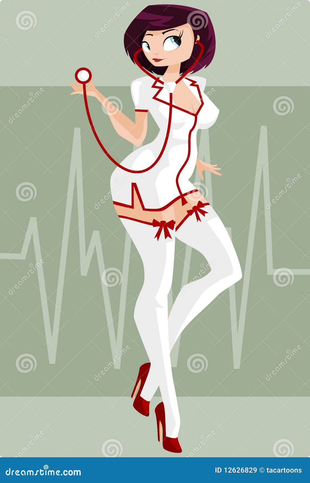 Doctor Stock Illustration Illustration Of Graceful Haired 12626829