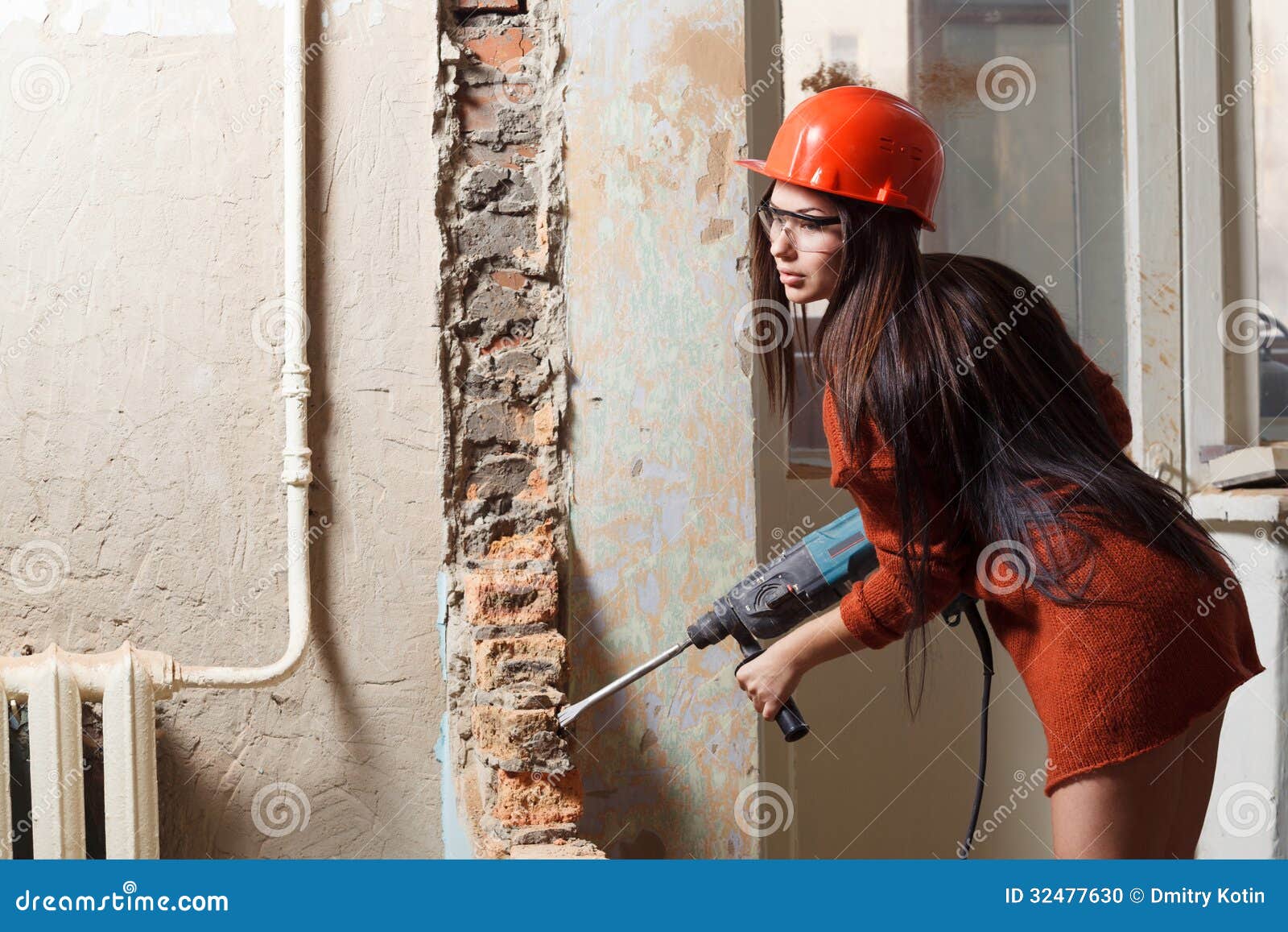 Female builder stock photo. Image of girls, fashion, face - 32477630