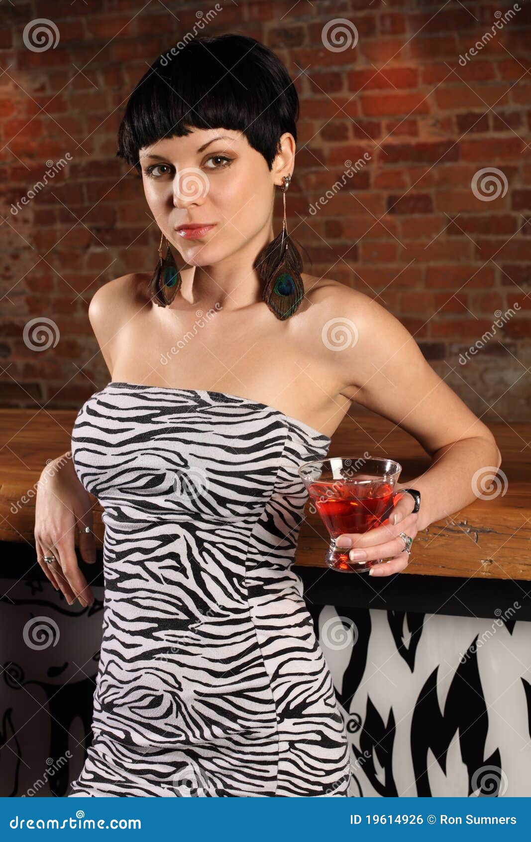 Female with martini stock photo. Image of gorgeous, glass - 19614926