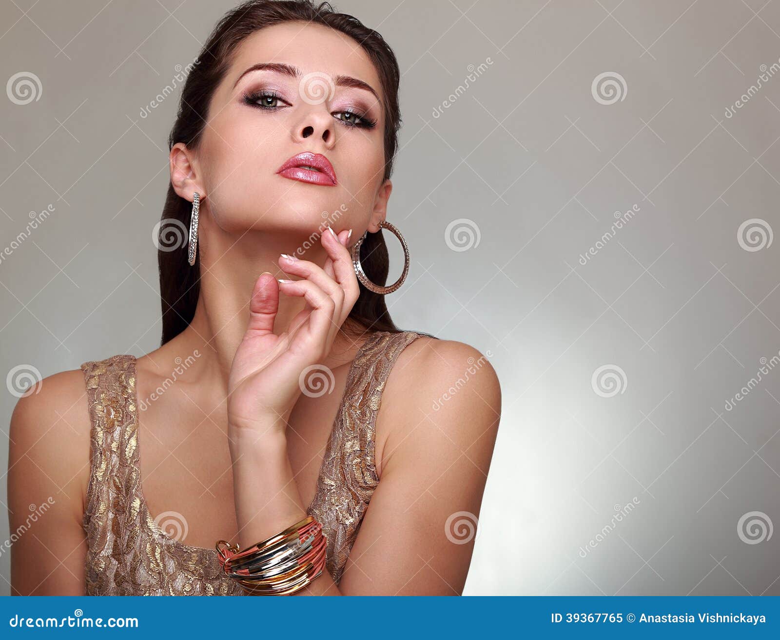 Female Model Posing with Bangle Stock Image - Image of look, girl: 39367765