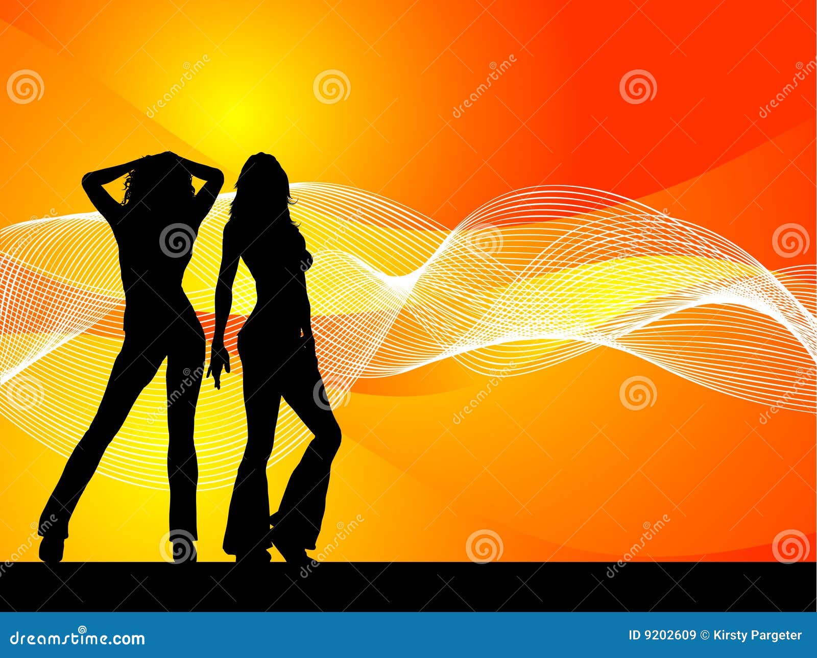 Disco Divas Cartoon Vector | CartoonDealer.com #4896539