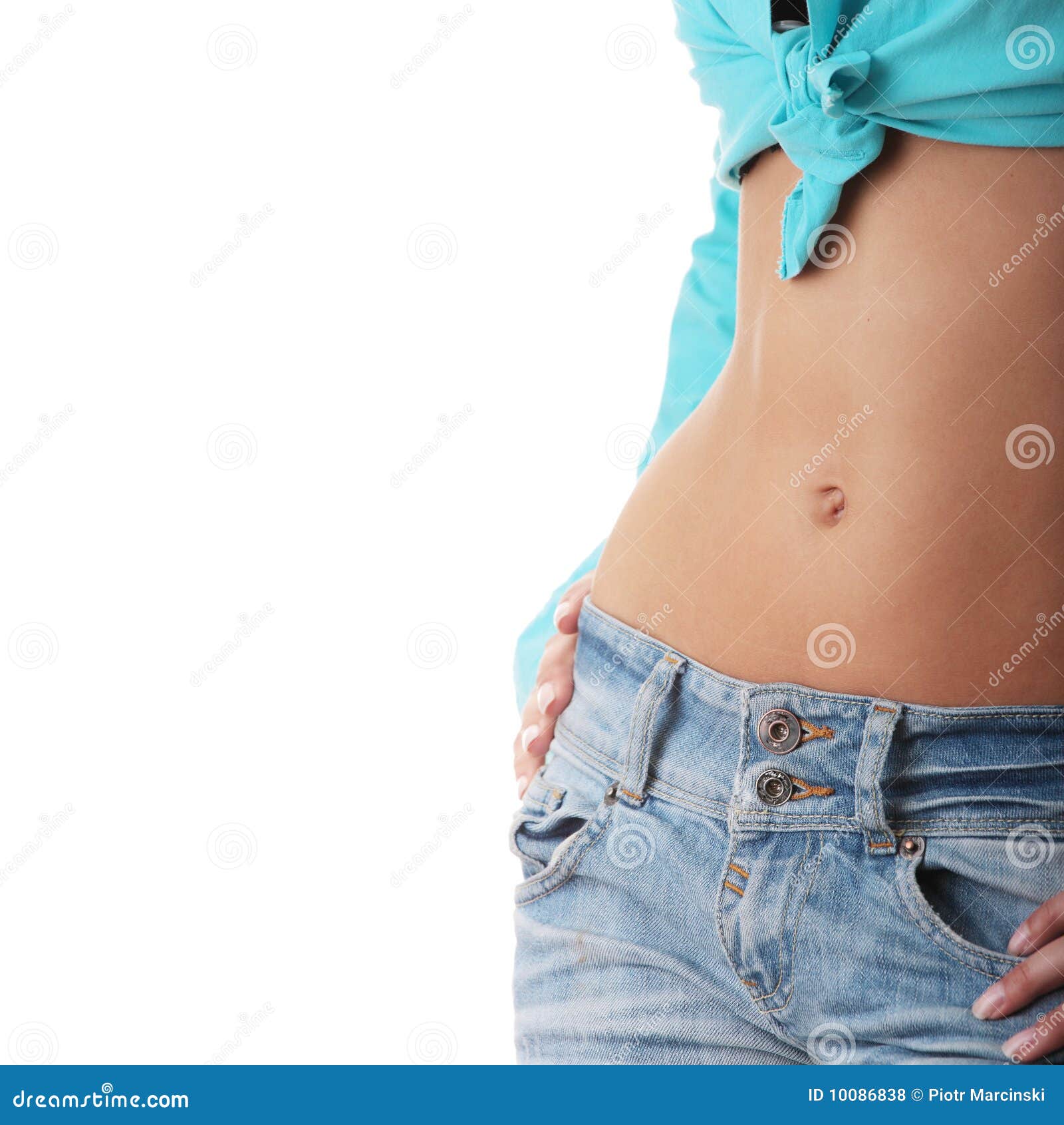 Sexy Slim Stomach Royalty Free Stock Image 51991186