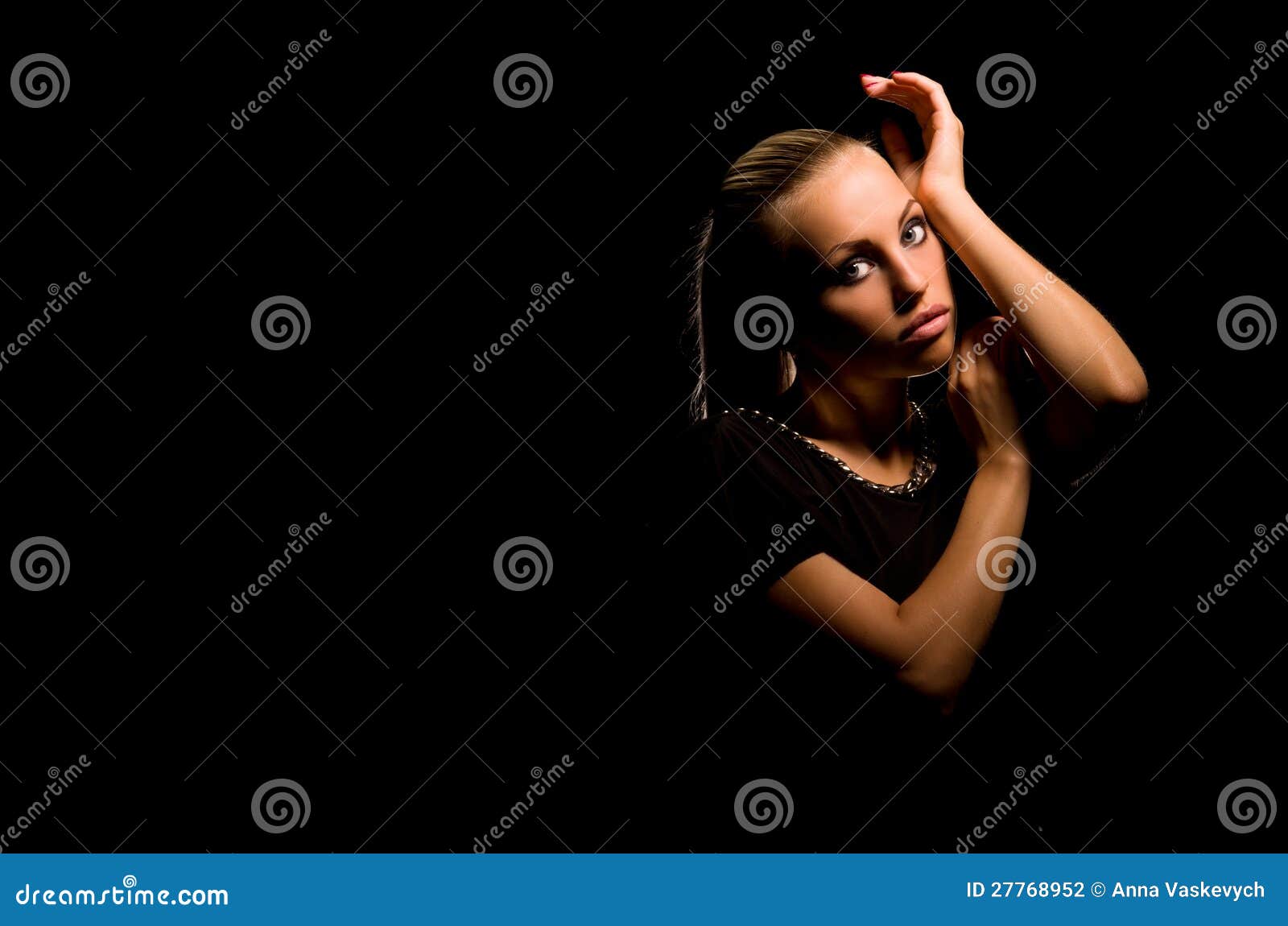 Girl with Aggressive Makeup Stock Photo - Image of model, dress: 27768952