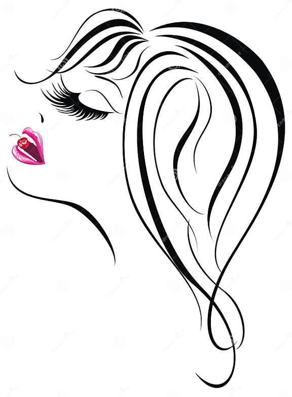 Girl Face Vector Illustration Stock Vector Illustration Of Look