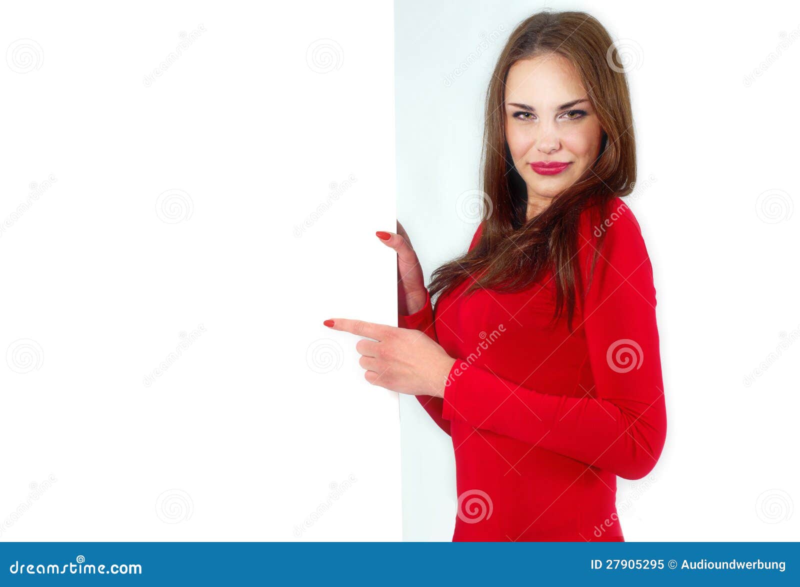 Girl hold a banner stock image. Image of front, girl - 27905295