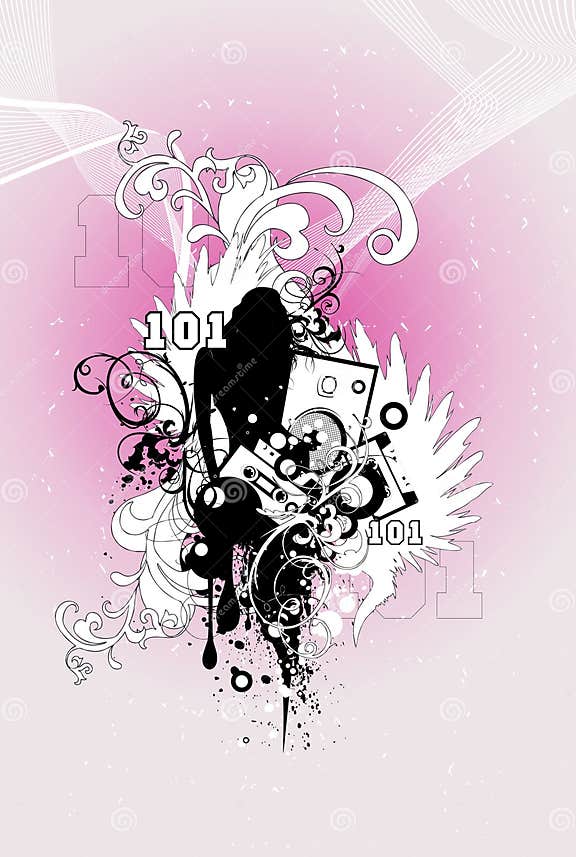 Girl vector stock vector. Illustration of background - 12655486