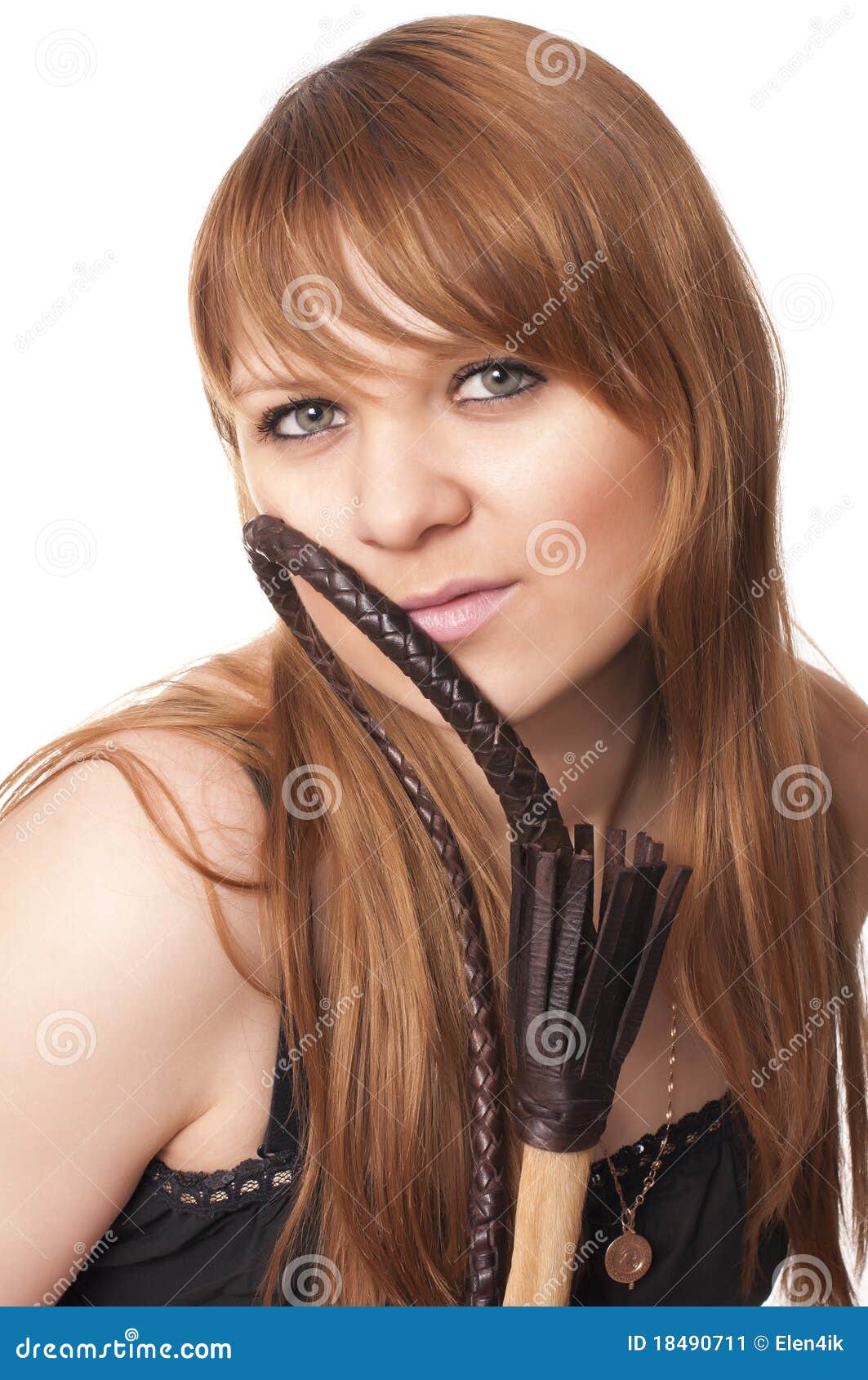Sexy Girl With Whip Stock Image - Image: 18490711